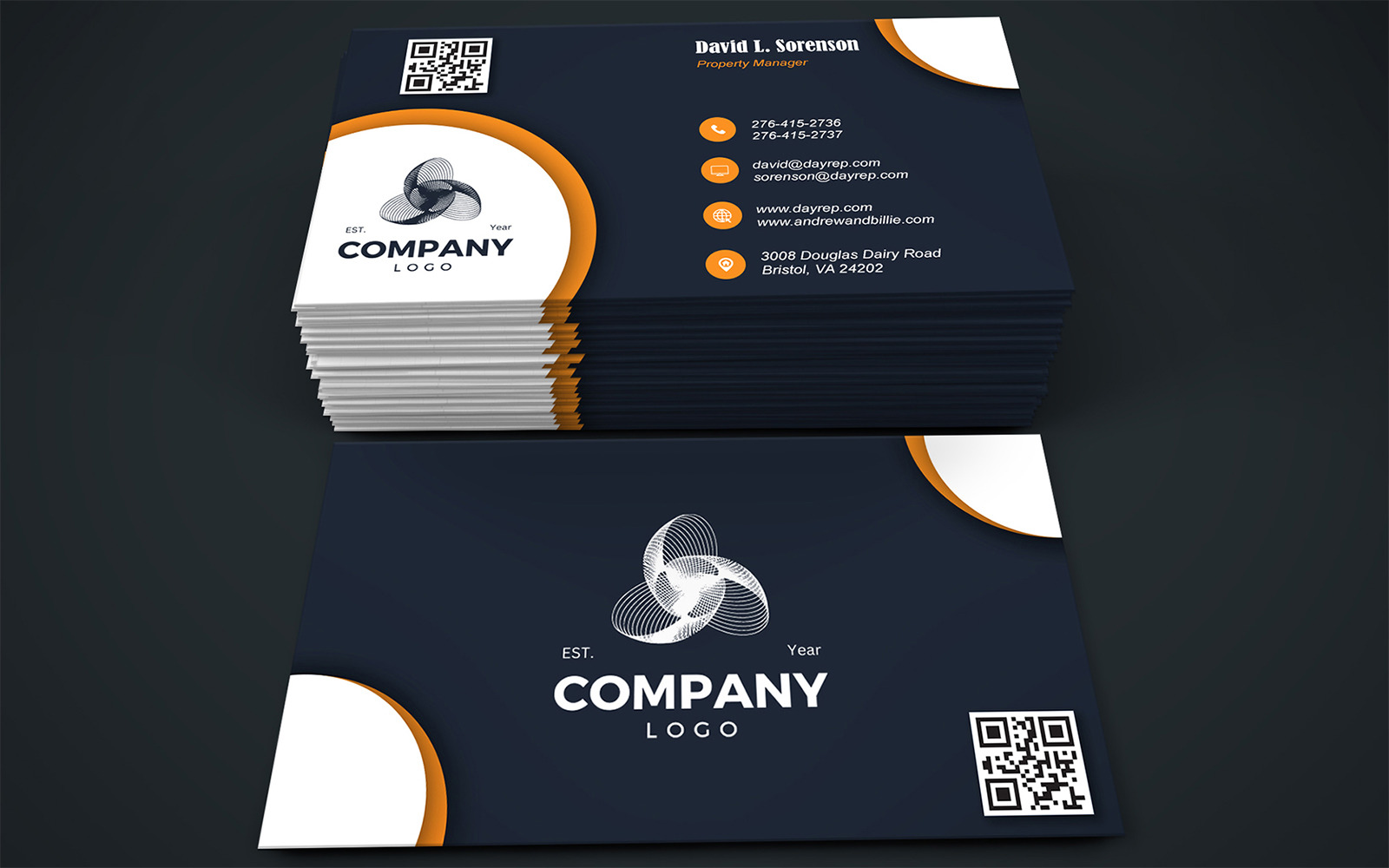 Professional Editable Visiting Card Template | Business Card | 299
