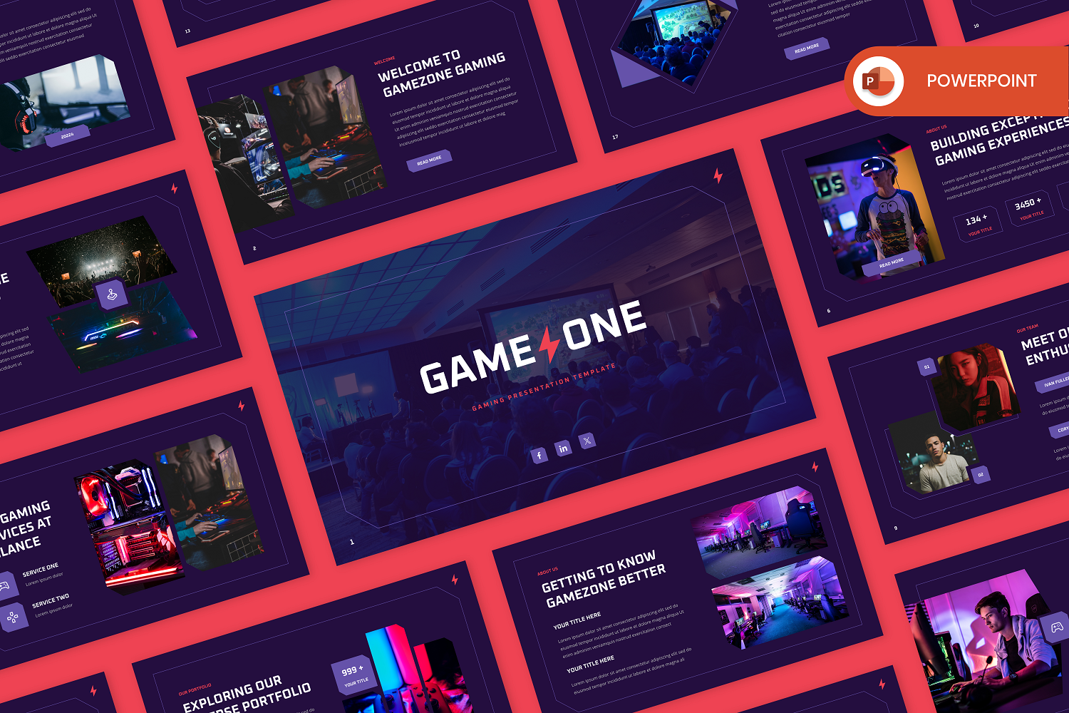 Game One - Games and Sports PowerPoint Template
