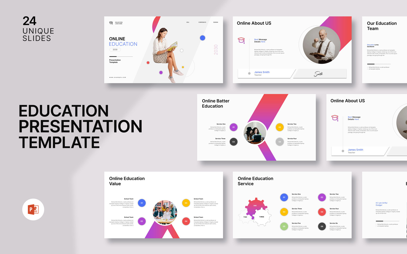 Online Education Presentation Template 2030 - TemplateMonster