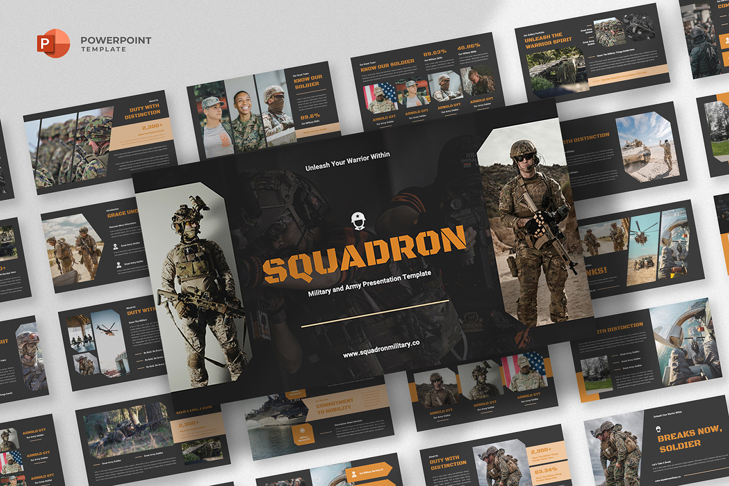 Squadron - Military & Army Powerpoint Template