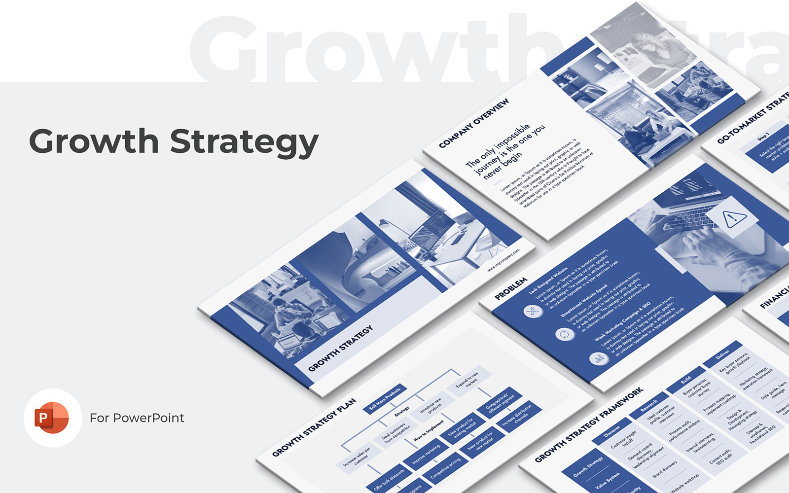 Growth Strategy PowerPoint Template #442161 - TemplateMonster