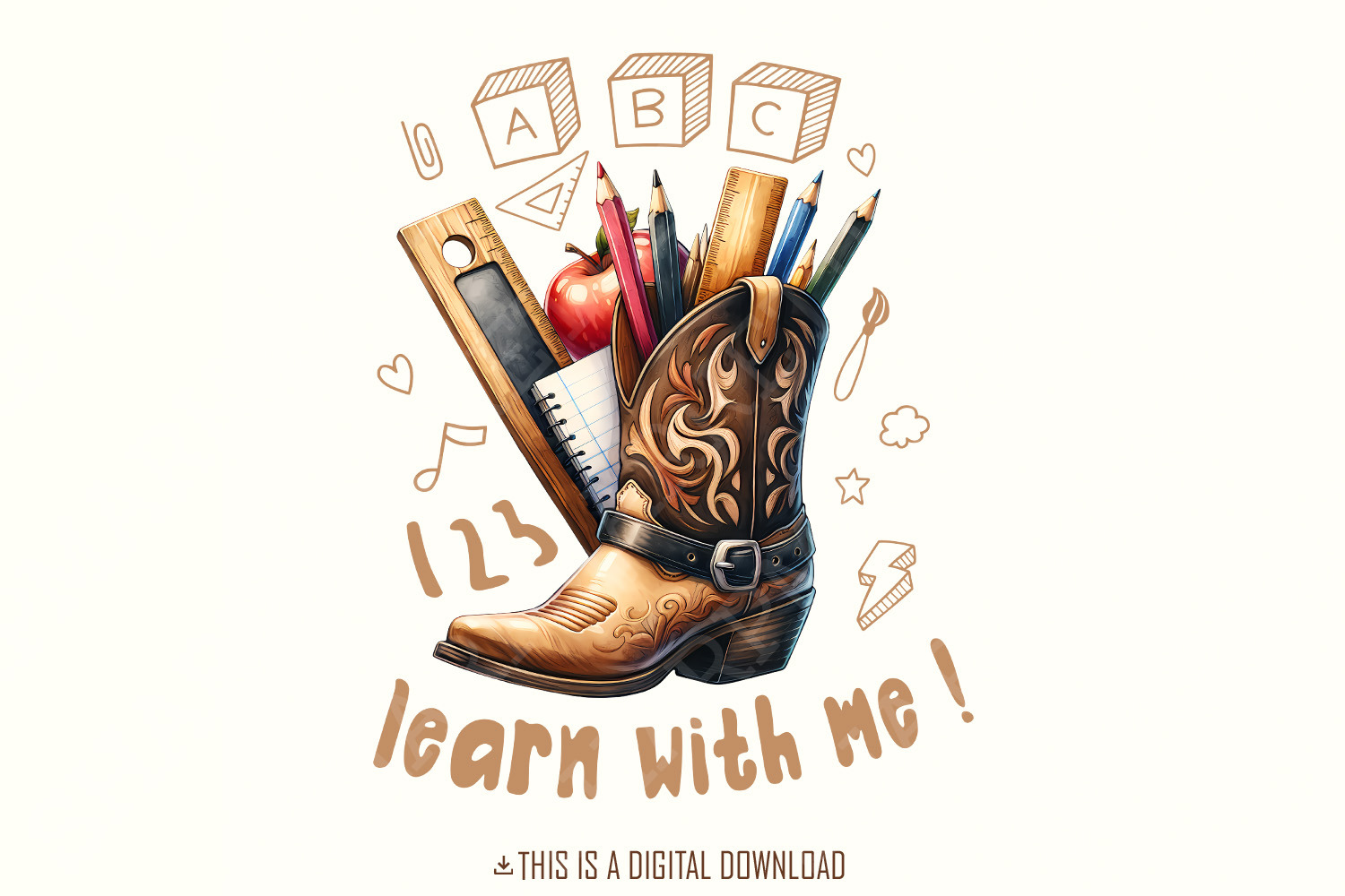 Western Back To School PNG, Western Teacher png, Teacher Design PNG ...