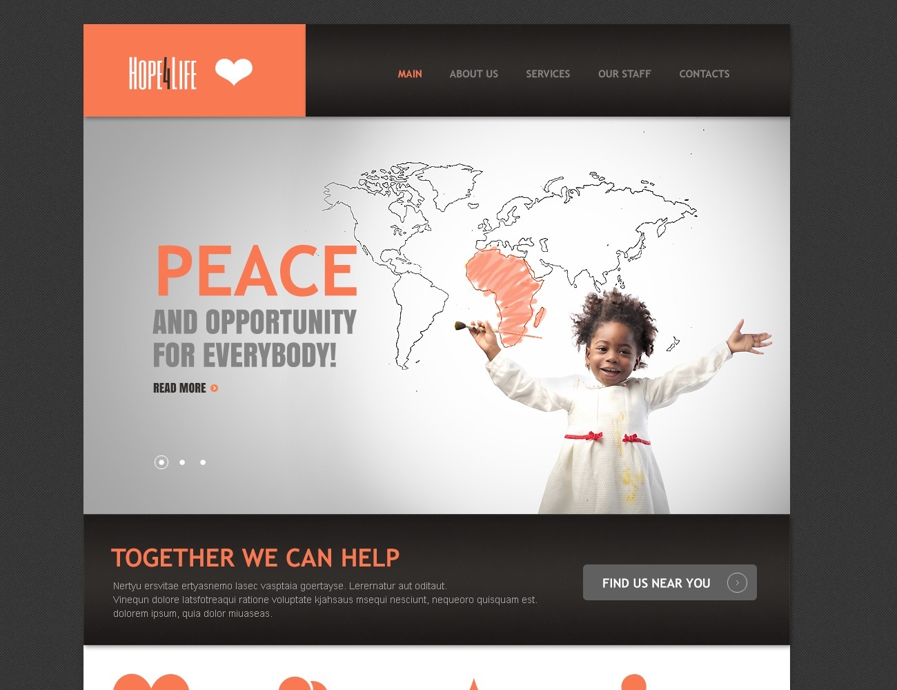 Charity Organization Drupal Template - TemplateMonster