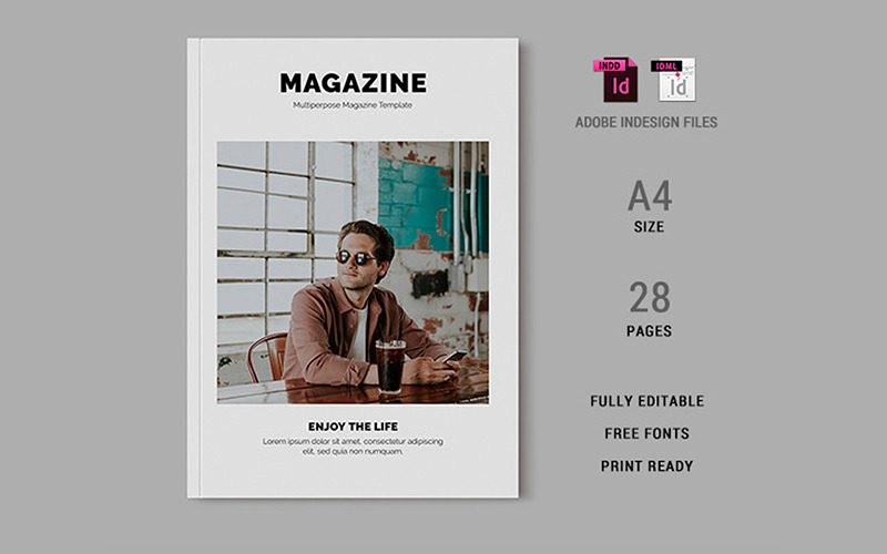 Minimal Multipurpose Magazine Template - TemplateMonster