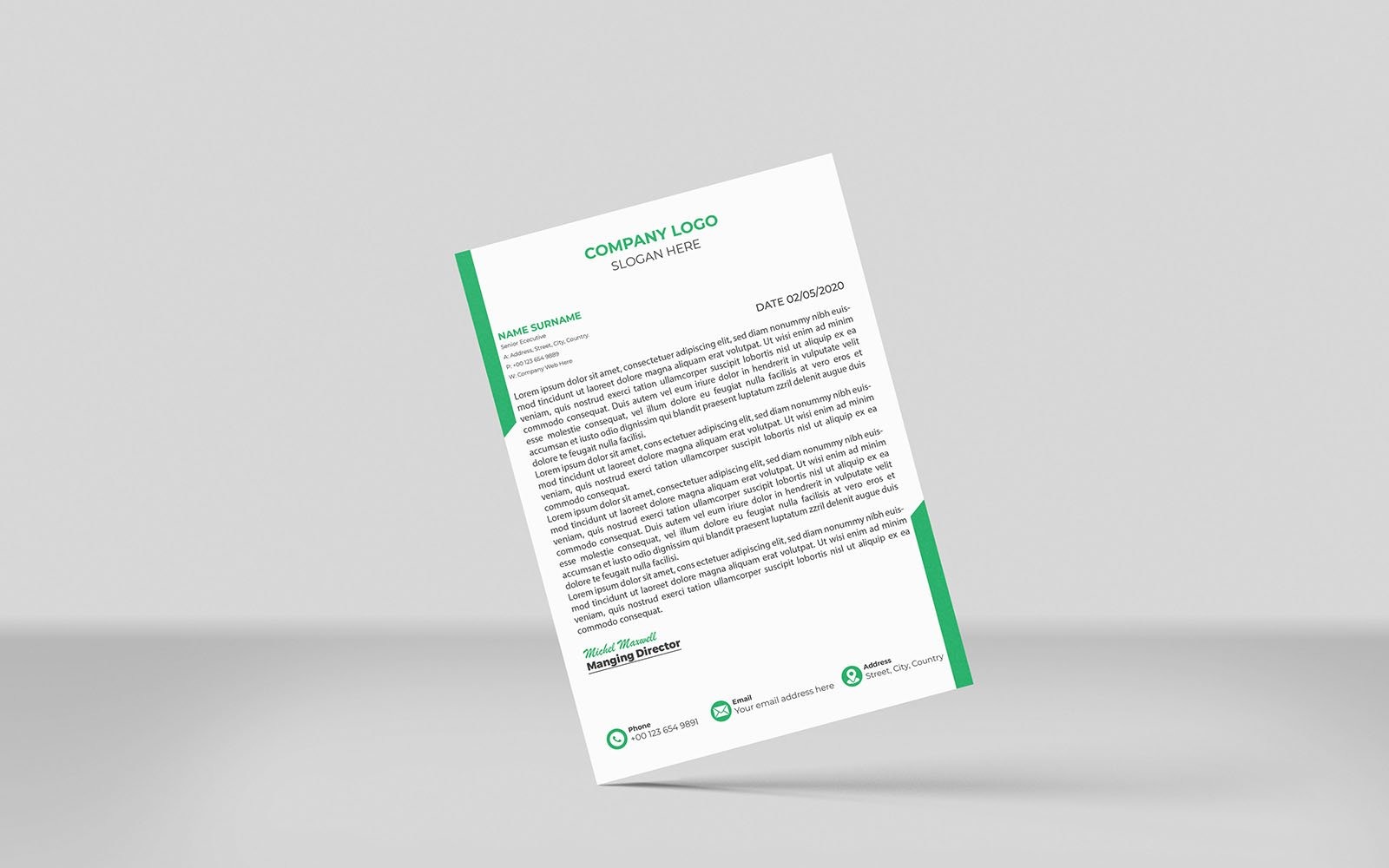 Creative Letterhead Stylish Letterhead Design