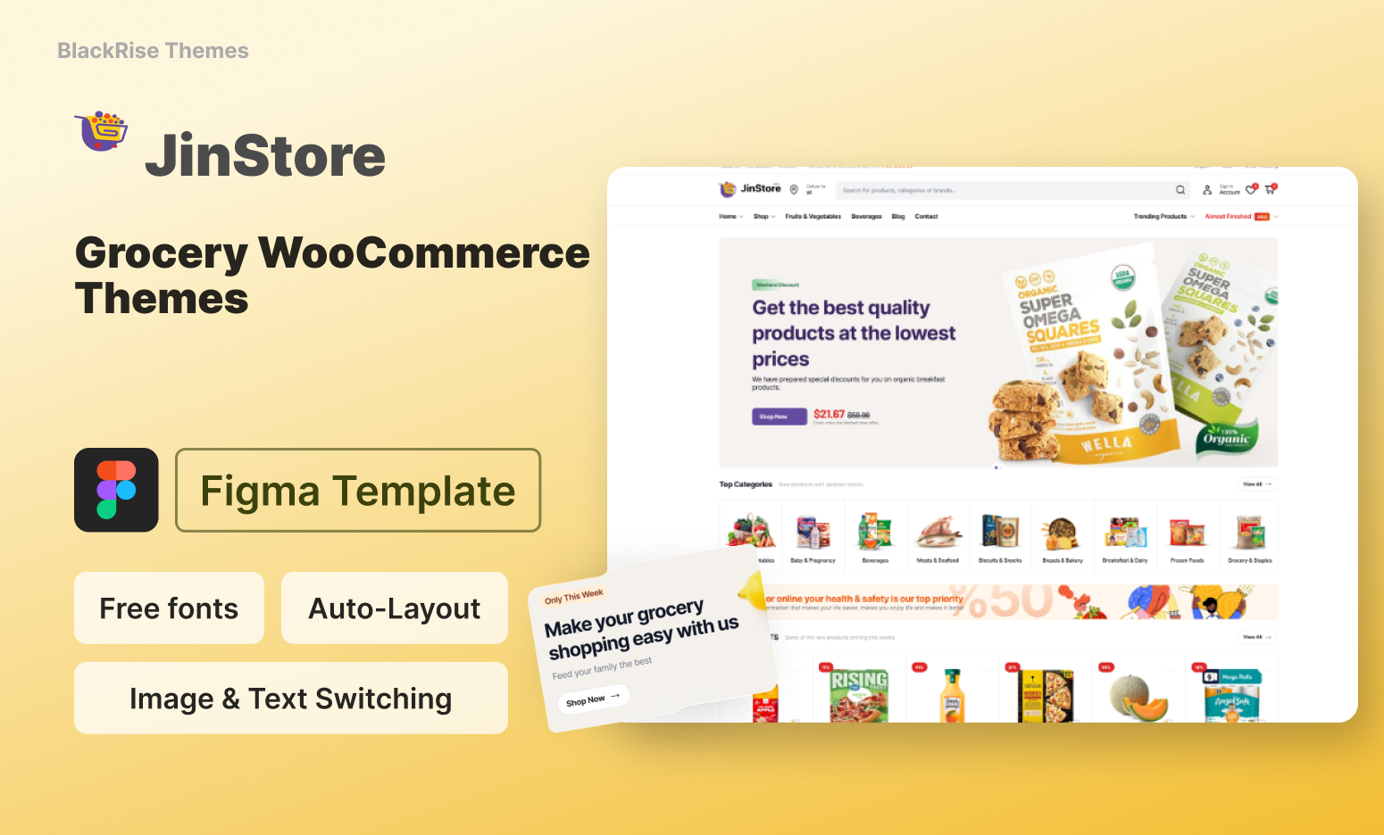 JinStore Grocery Figma Theme - Modern & Clean Design for Online Grocery ...