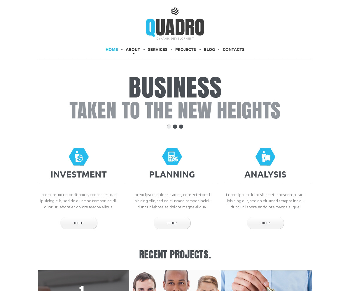 Accounting Website Responsive Website Template