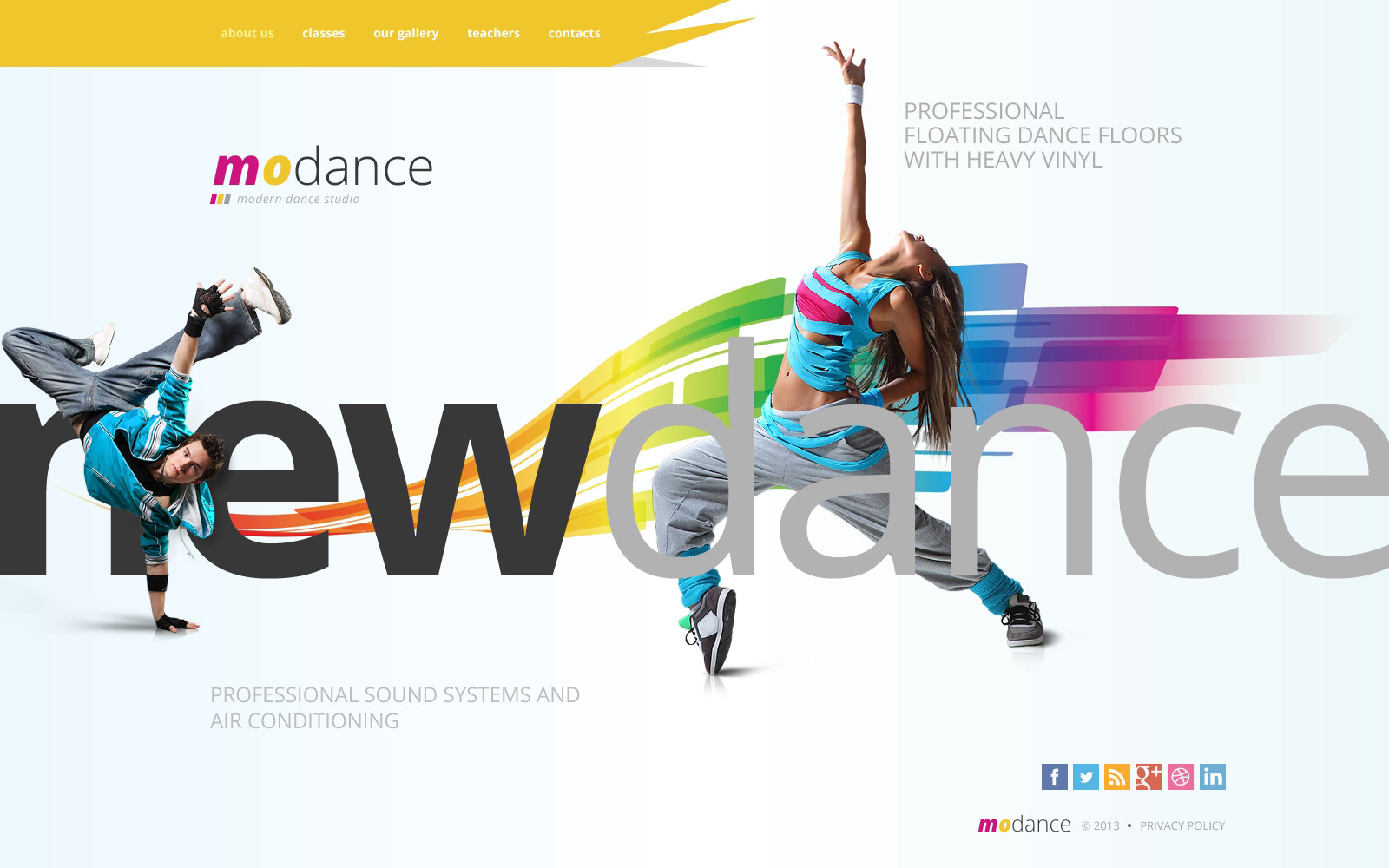 Dance Studio Website Template #45859 - TemplateMonster