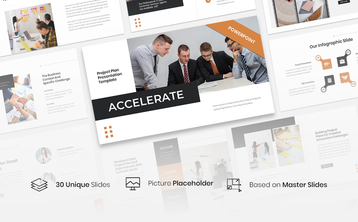 Accelerate - Project Plan PowerPoint Presentation Template
