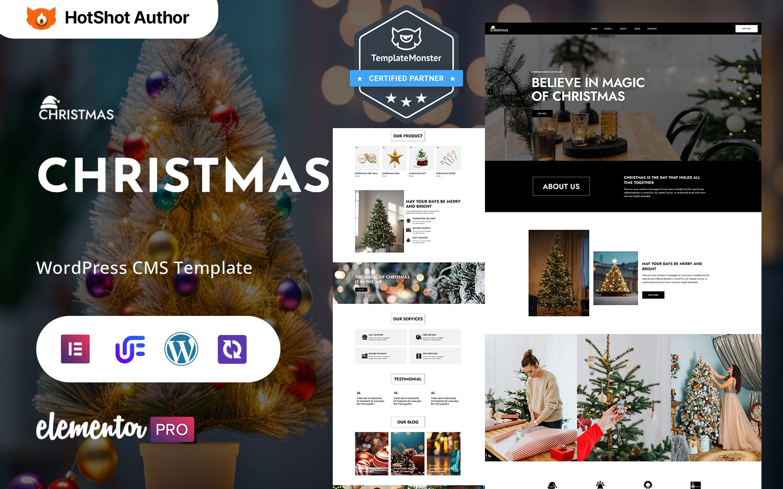 Christmas - Christmas Party And Decorations Store WordPress Elementor Theme