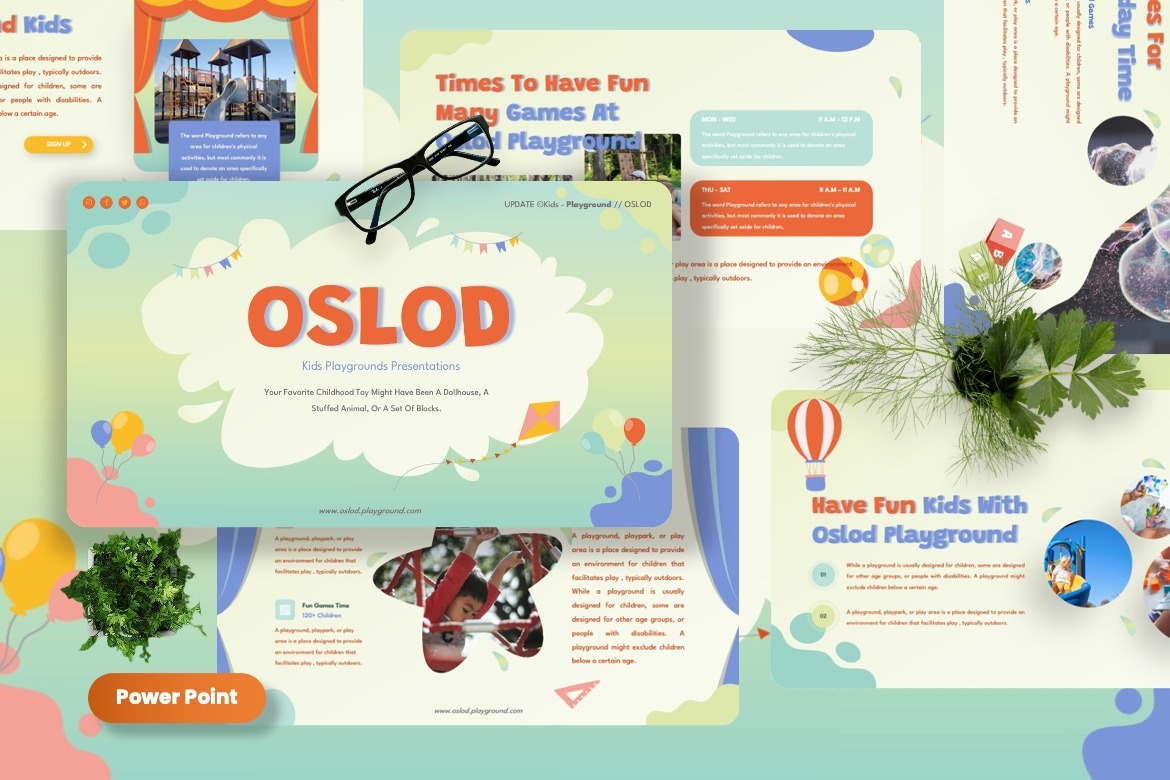 Oslod - Playground Powerpoint Template - TemplateMonster