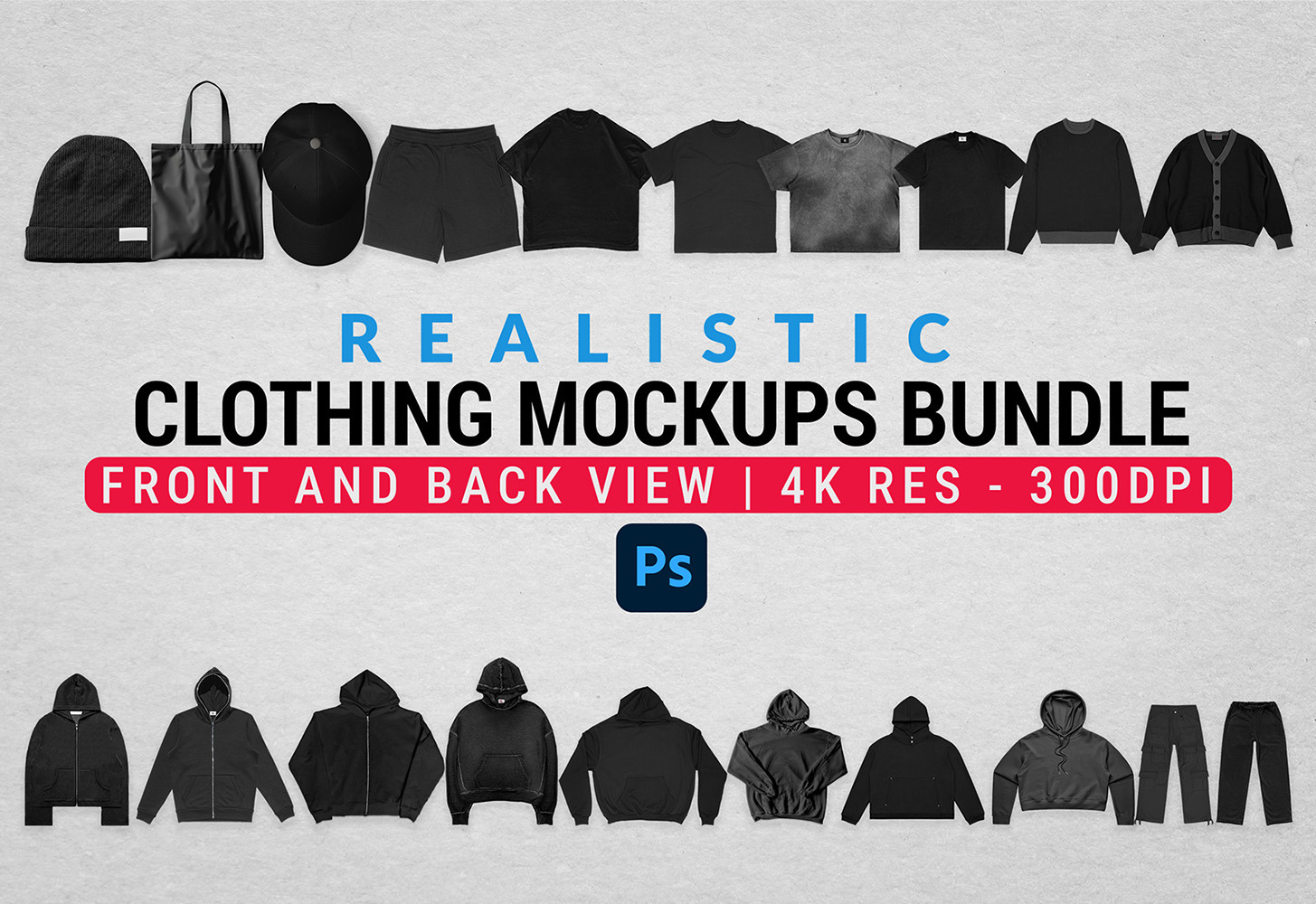 Realistic Clothing Mockups Bundle #462547 - TemplateMonster