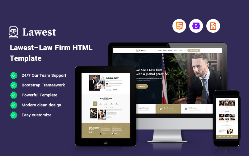 Lawest – Law Firm Website Template #467236 - TemplateMonster