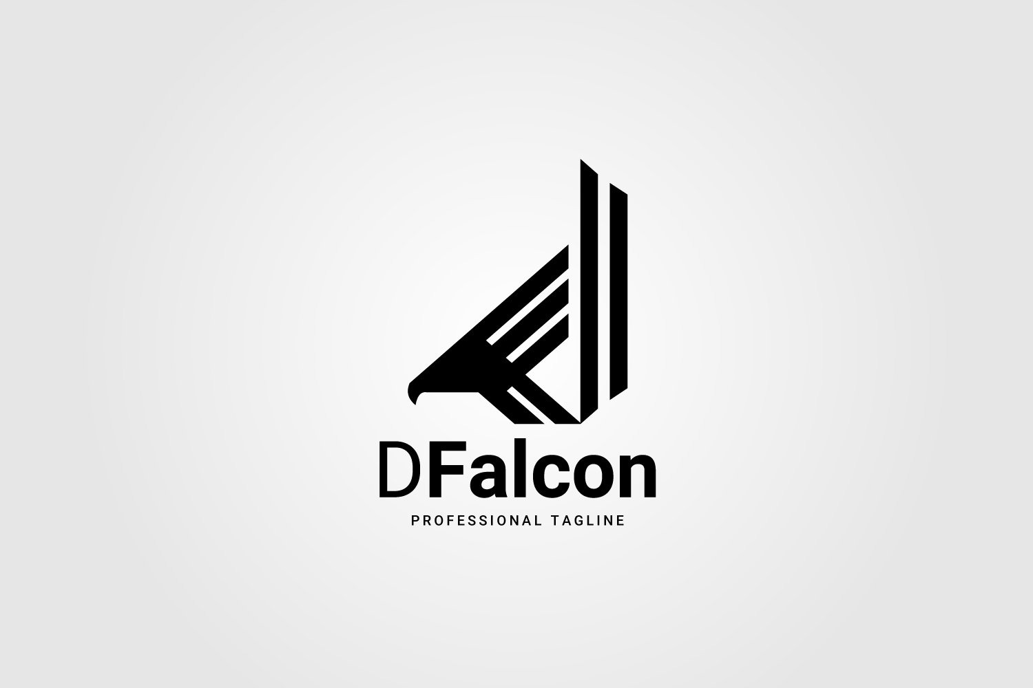 Monogram D Falcon Logo template #467254 - TemplateMonster