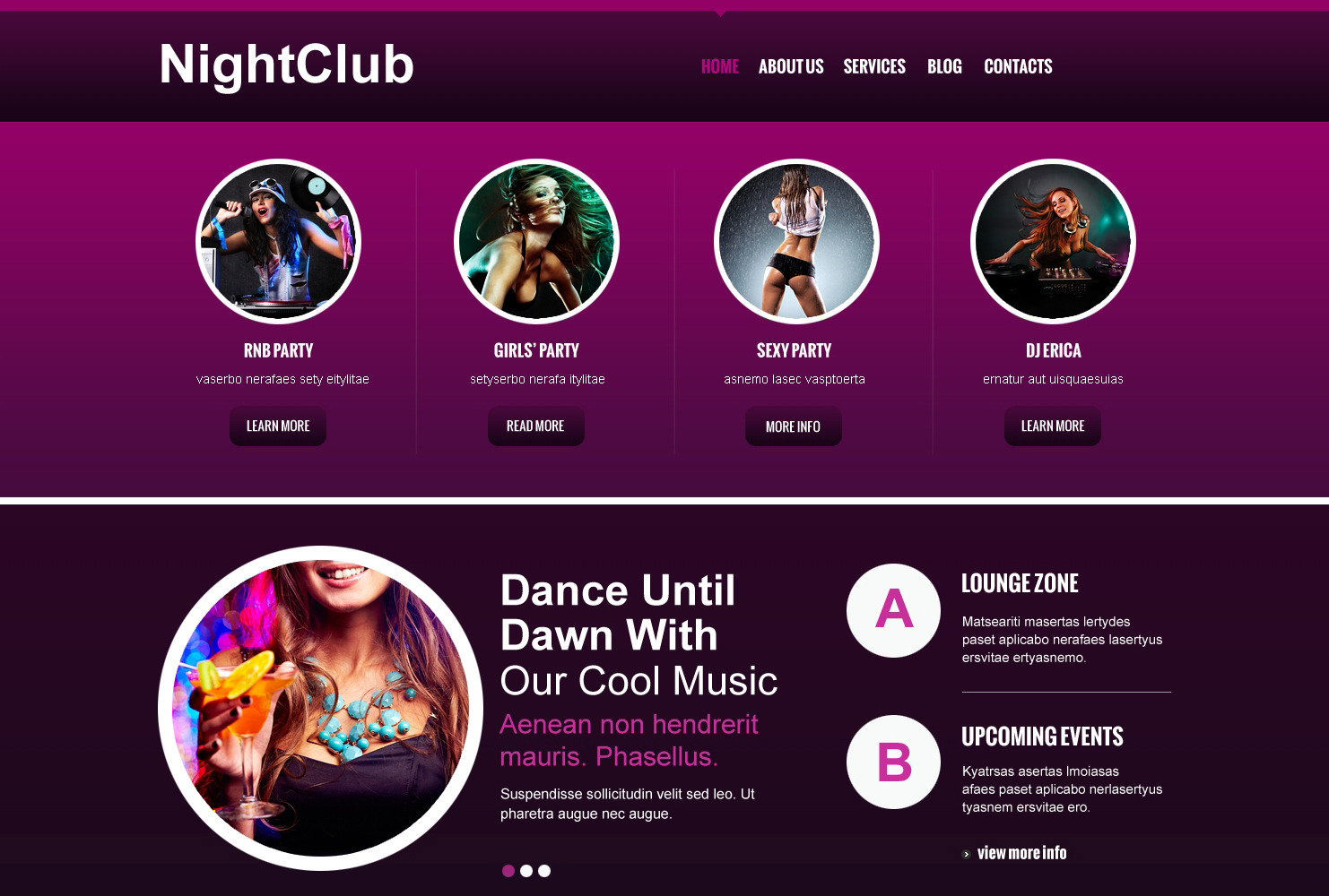 Night Club Responsive Joomla Template - TemplateMonster