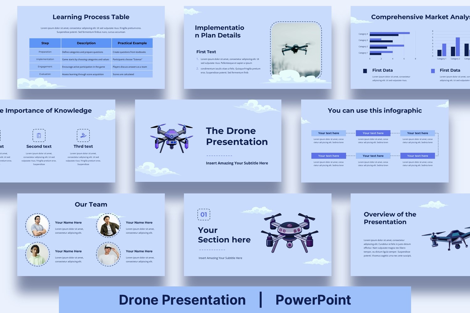 Drone PowerPoint Presentation Template - TemplateMonster