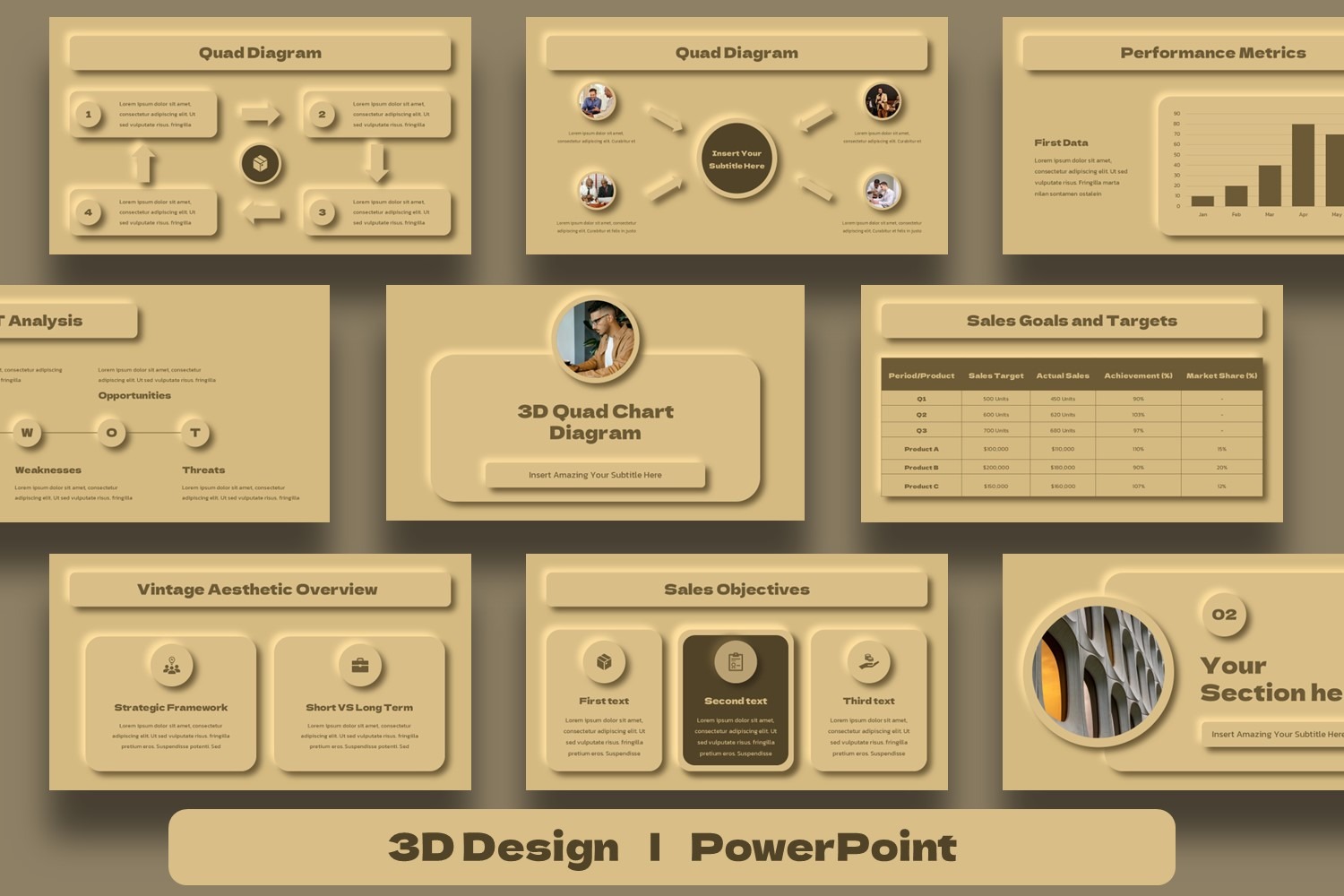 3D Design PowerPoint Template #471573 - TemplateMonster
