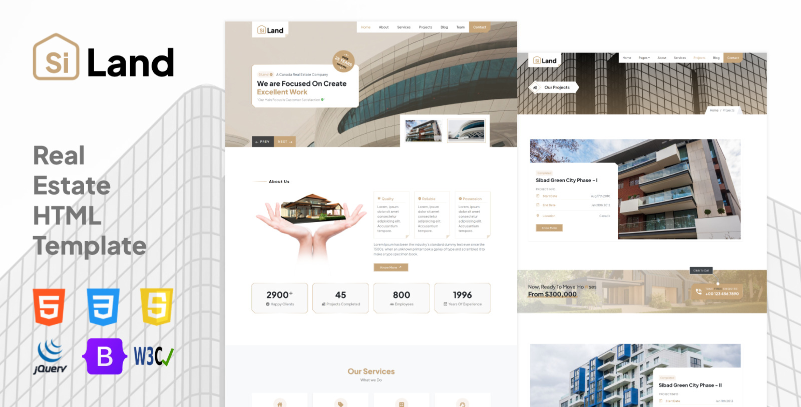 SiLand - Real Estate HTML Template #472017 - TemplateMonster