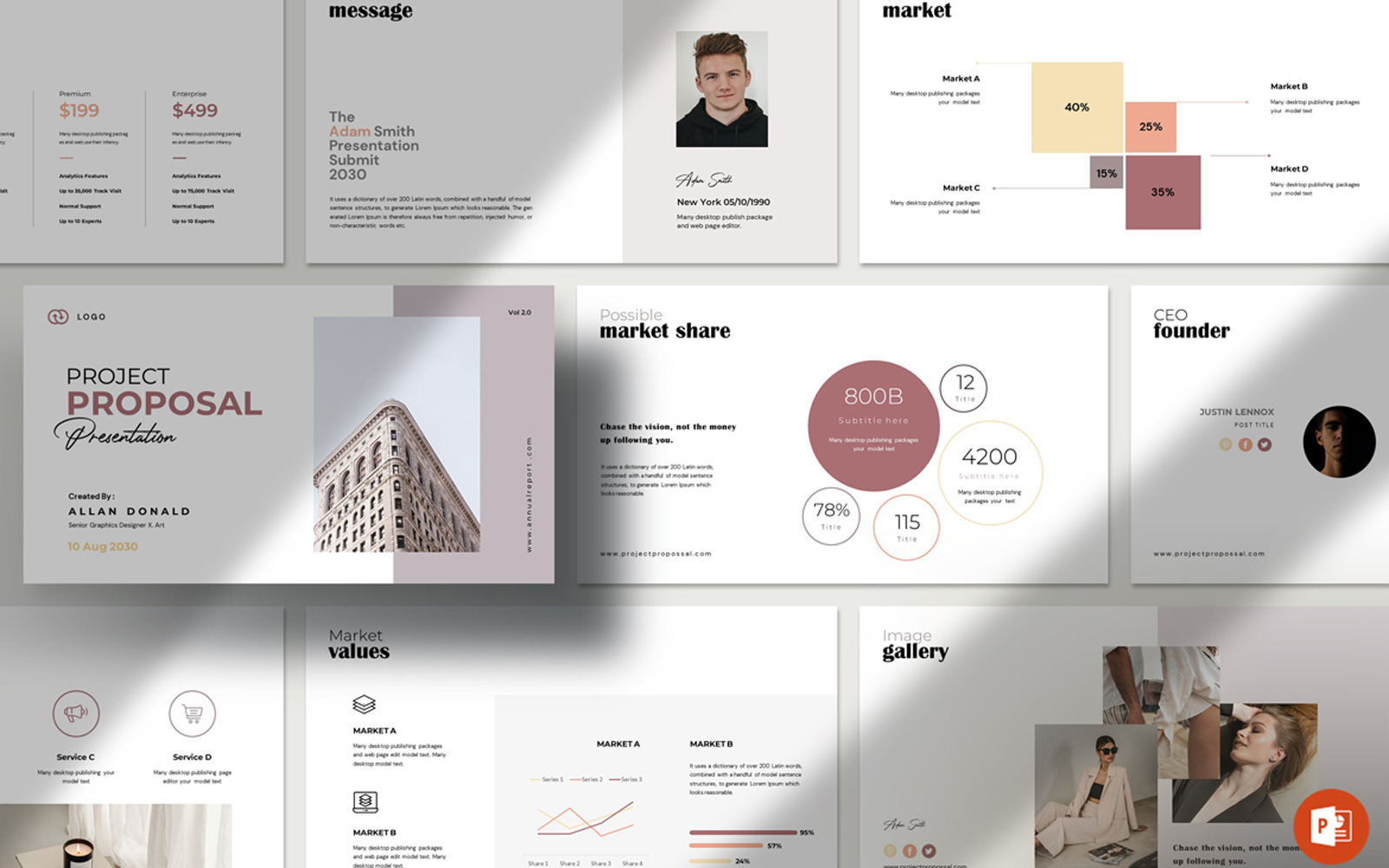 Project Proposal Layout Template #473429 - TemplateMonster