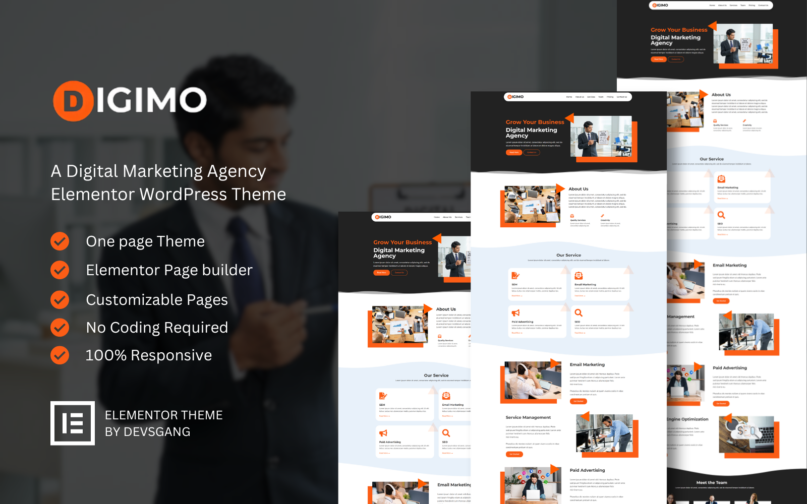 Digimo - A Digital Marketing Agency Elementor Theme