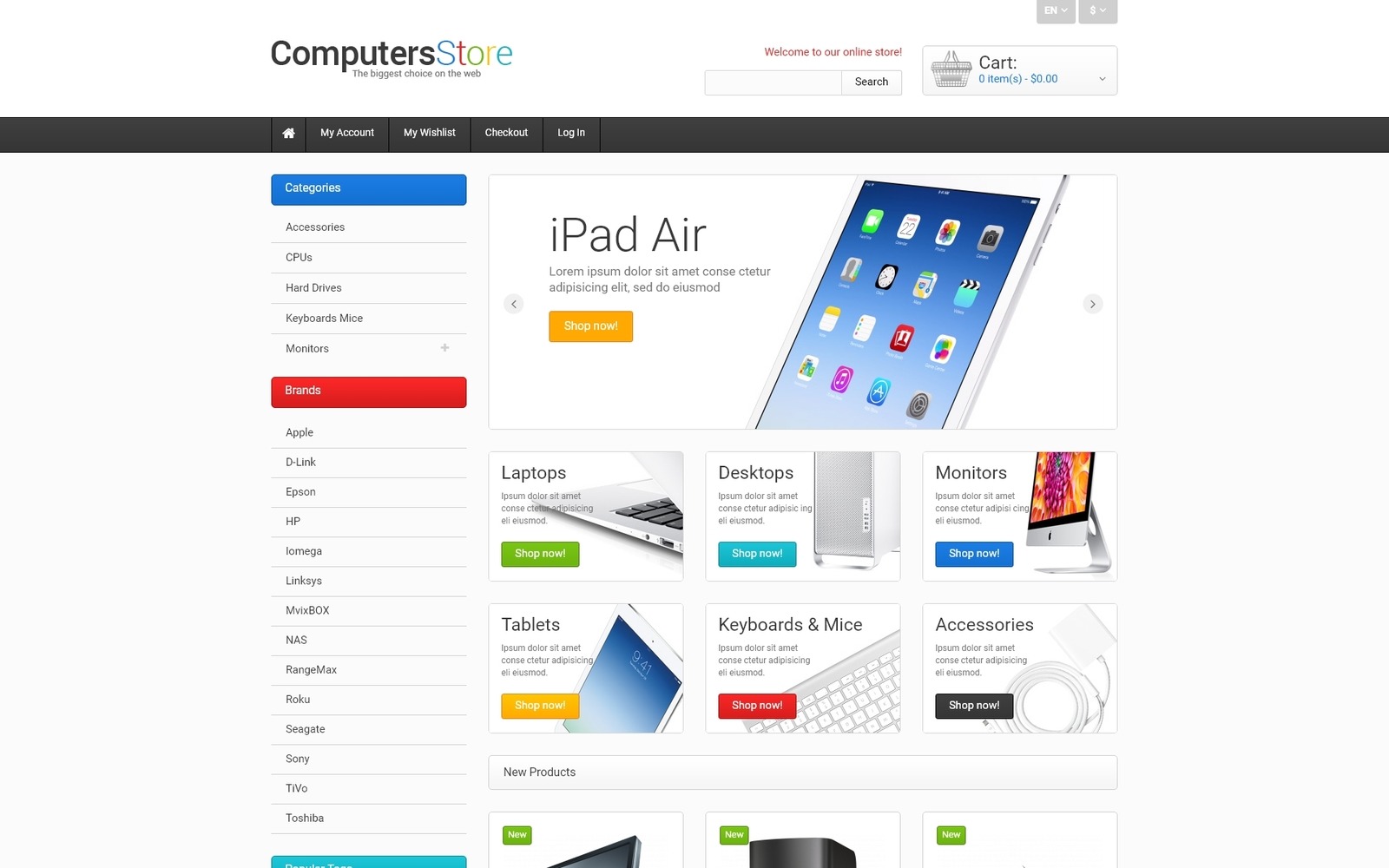 Das größte Computer Store Magento Theme - TemplateMonster