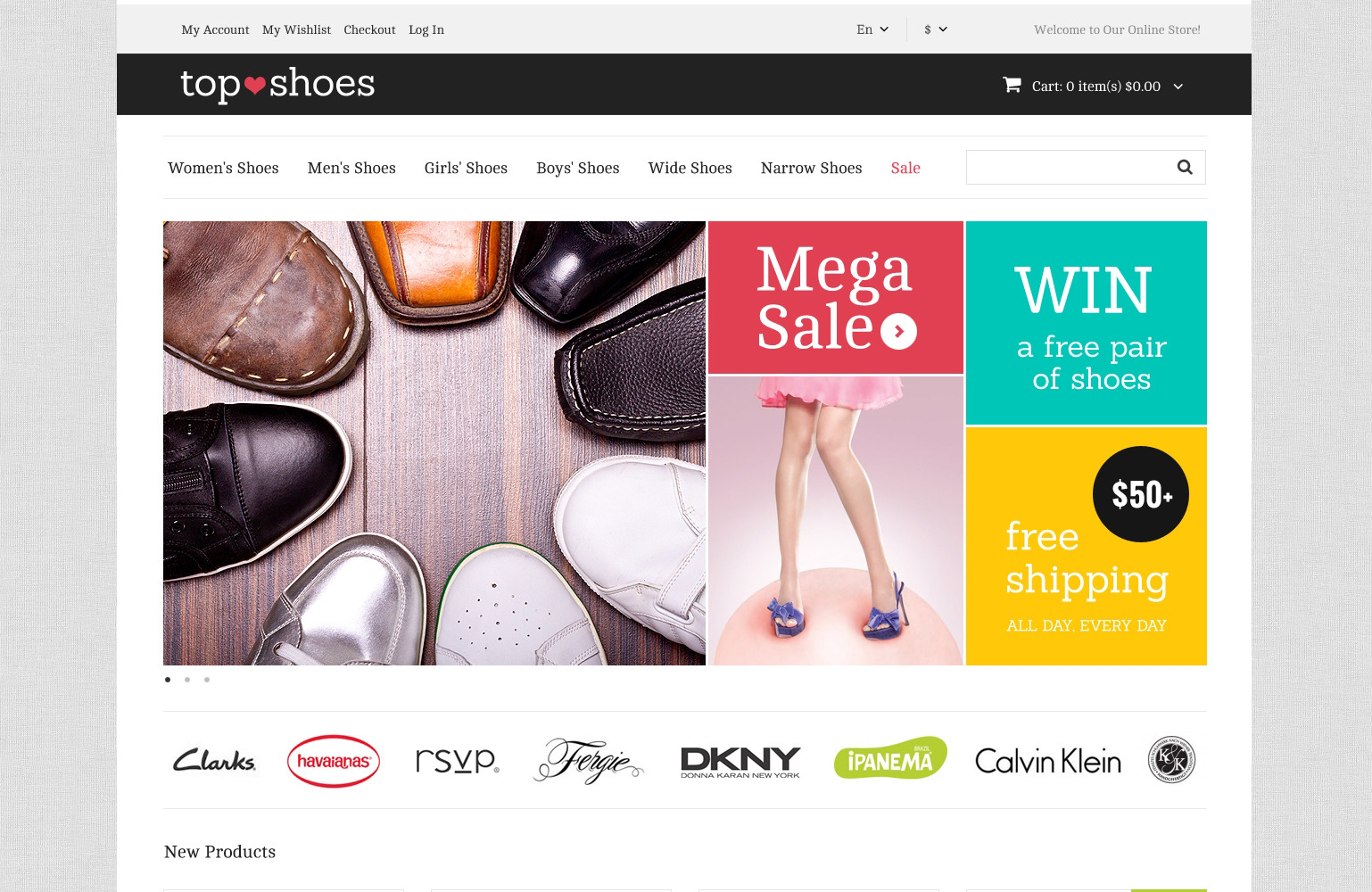 Top Shoes Shop Magento Theme #47680 - TemplateMonster