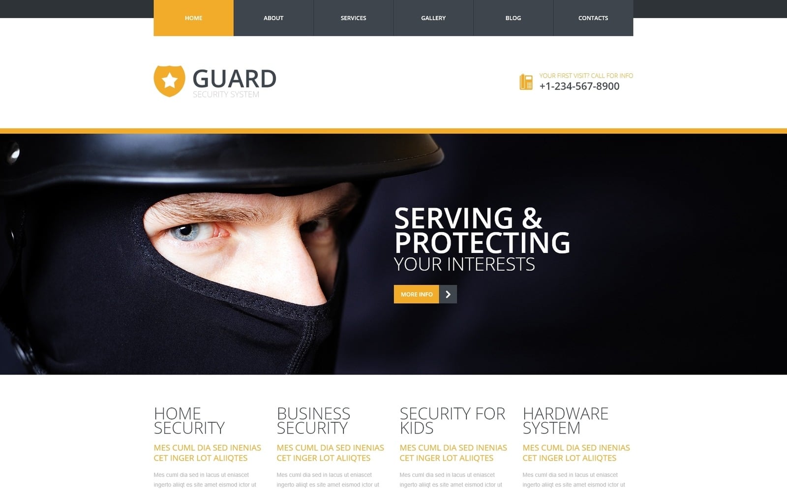 Locksmith Responsive Joomla Template - TemplateMonster