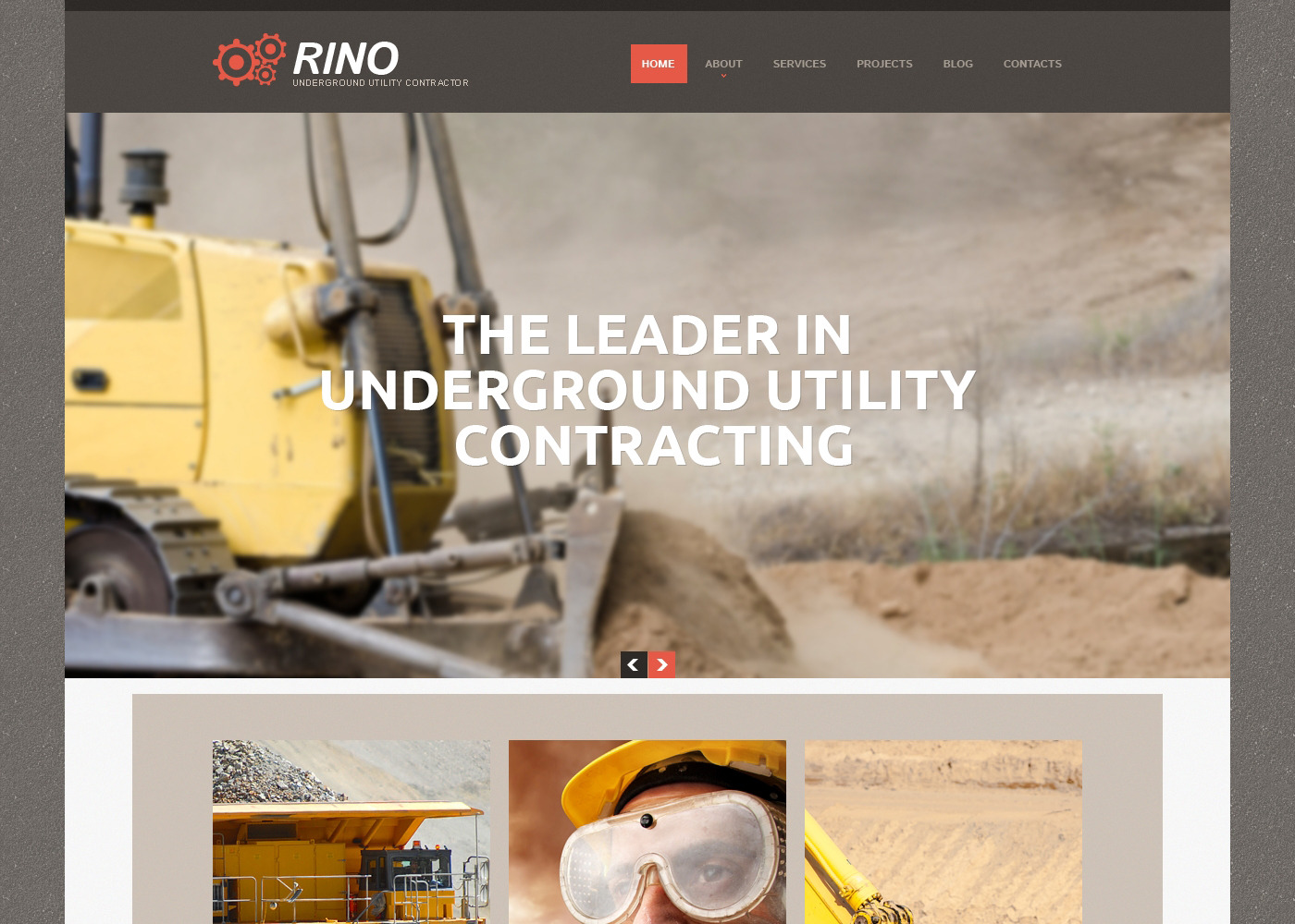 Mining Company Responsive Website Template - TemplateMonster