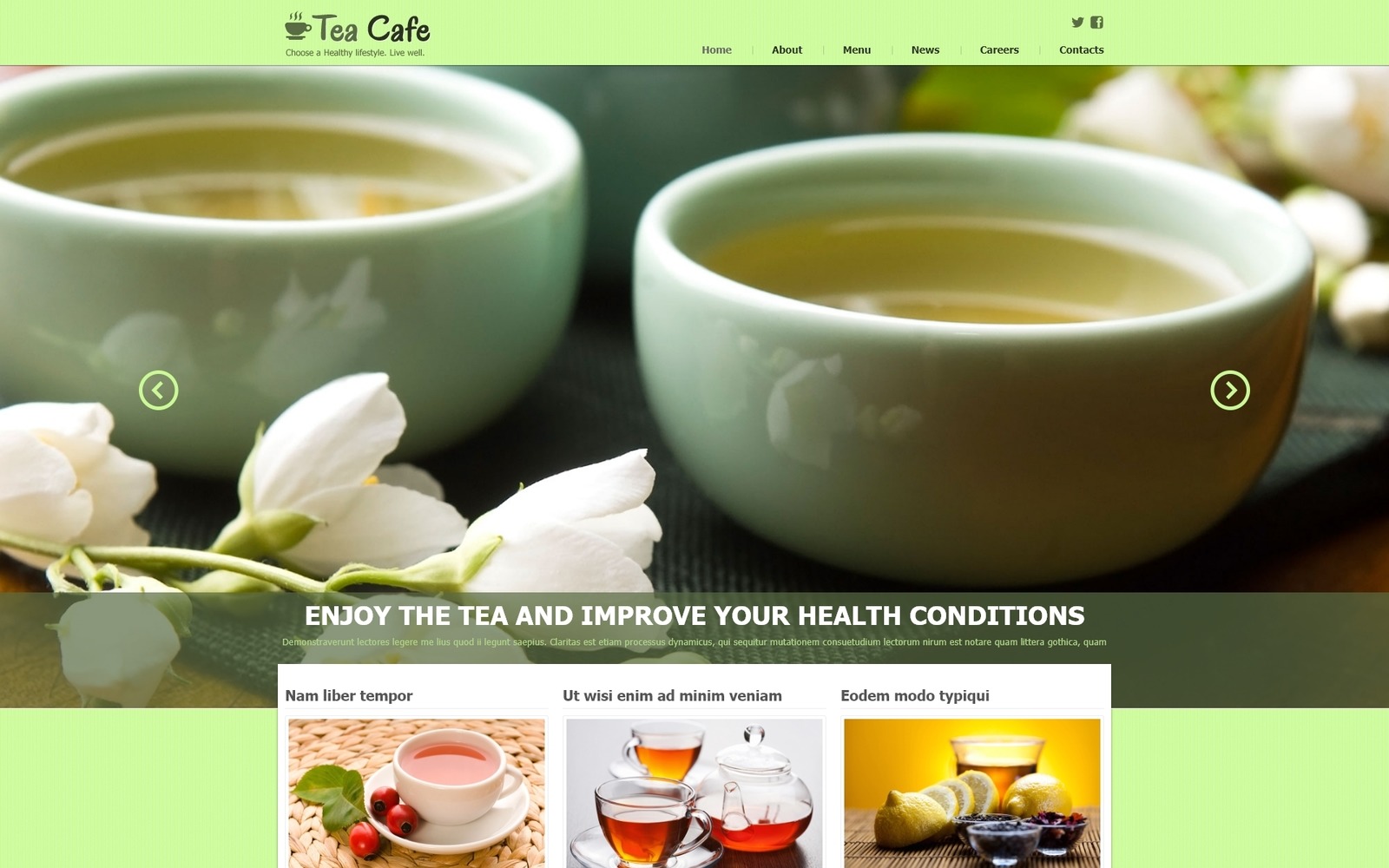 Tea Shop Responsive Joomla Template #48083 - TemplateMonster