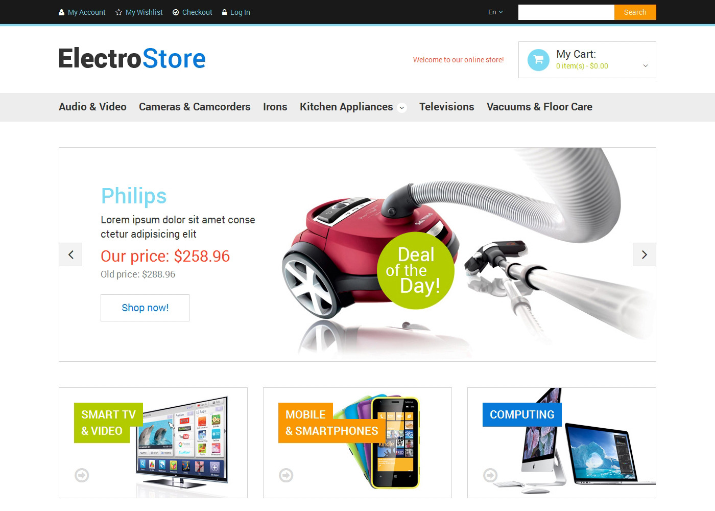 Electronics Store Responsive Magento Theme - TemplateMonster