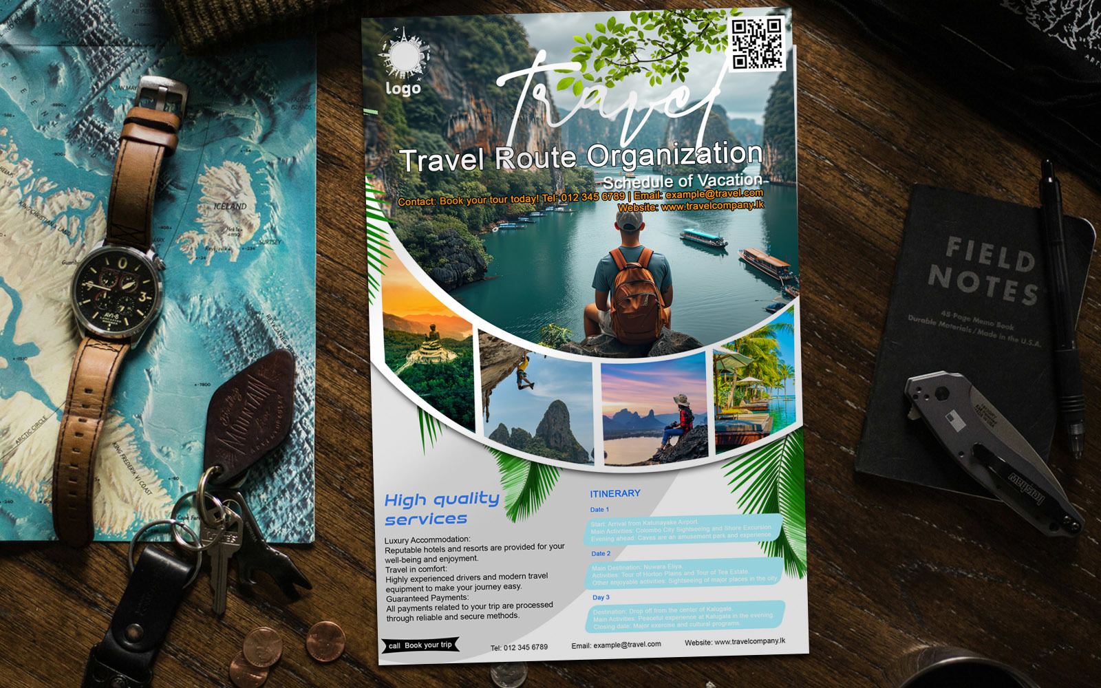 Professional Corporate Identity PSD for Travel Agencies , FREE