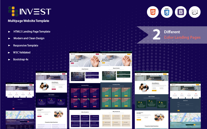 Investments – HTML Website Template #488761 - TemplateMonster