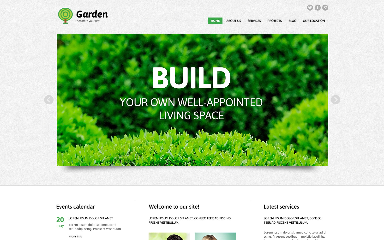 Garden Design Responsive WordPress Theme - TemplateMonster