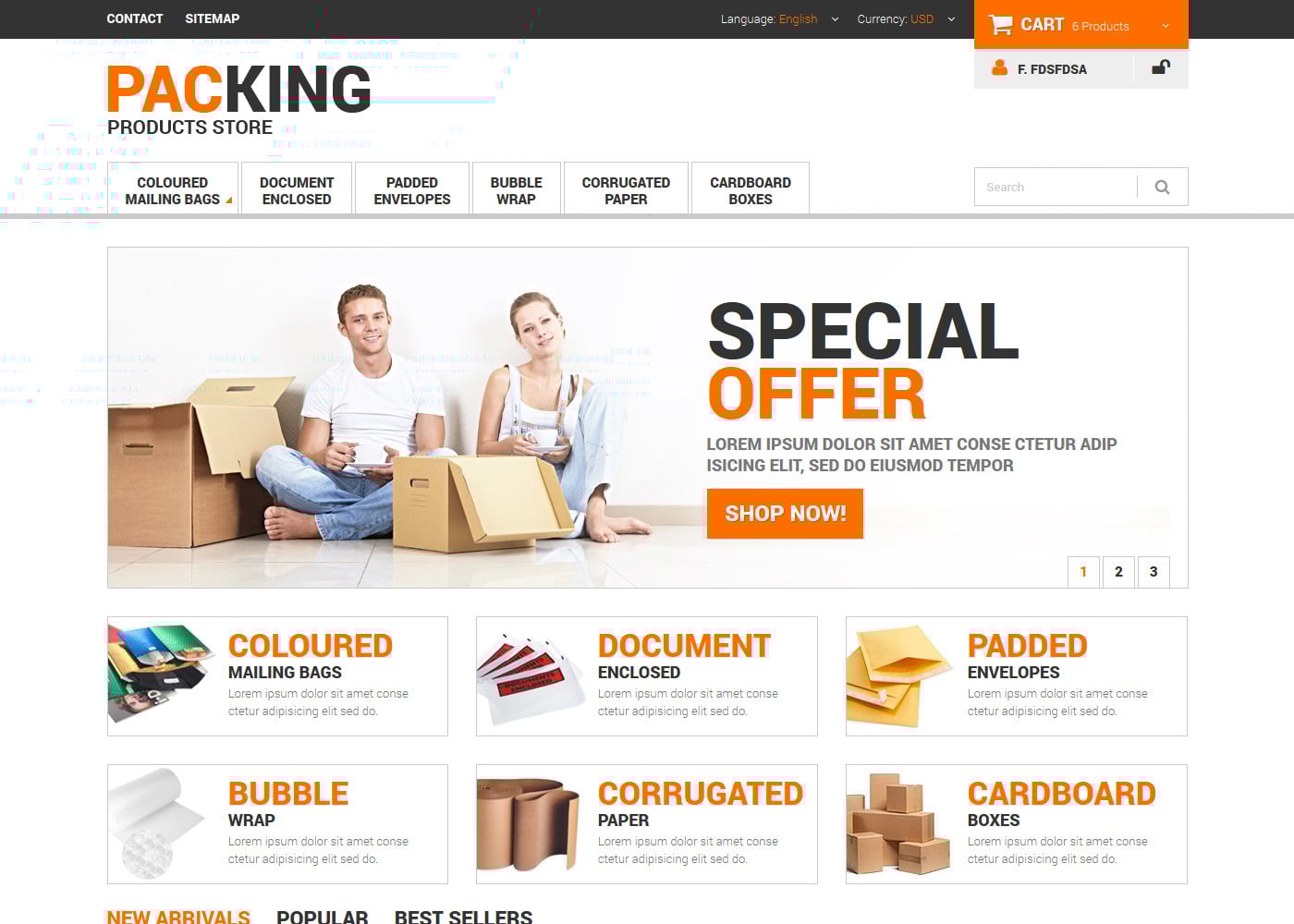 Excellent Packing Services PrestaShop Theme - TemplateMonster