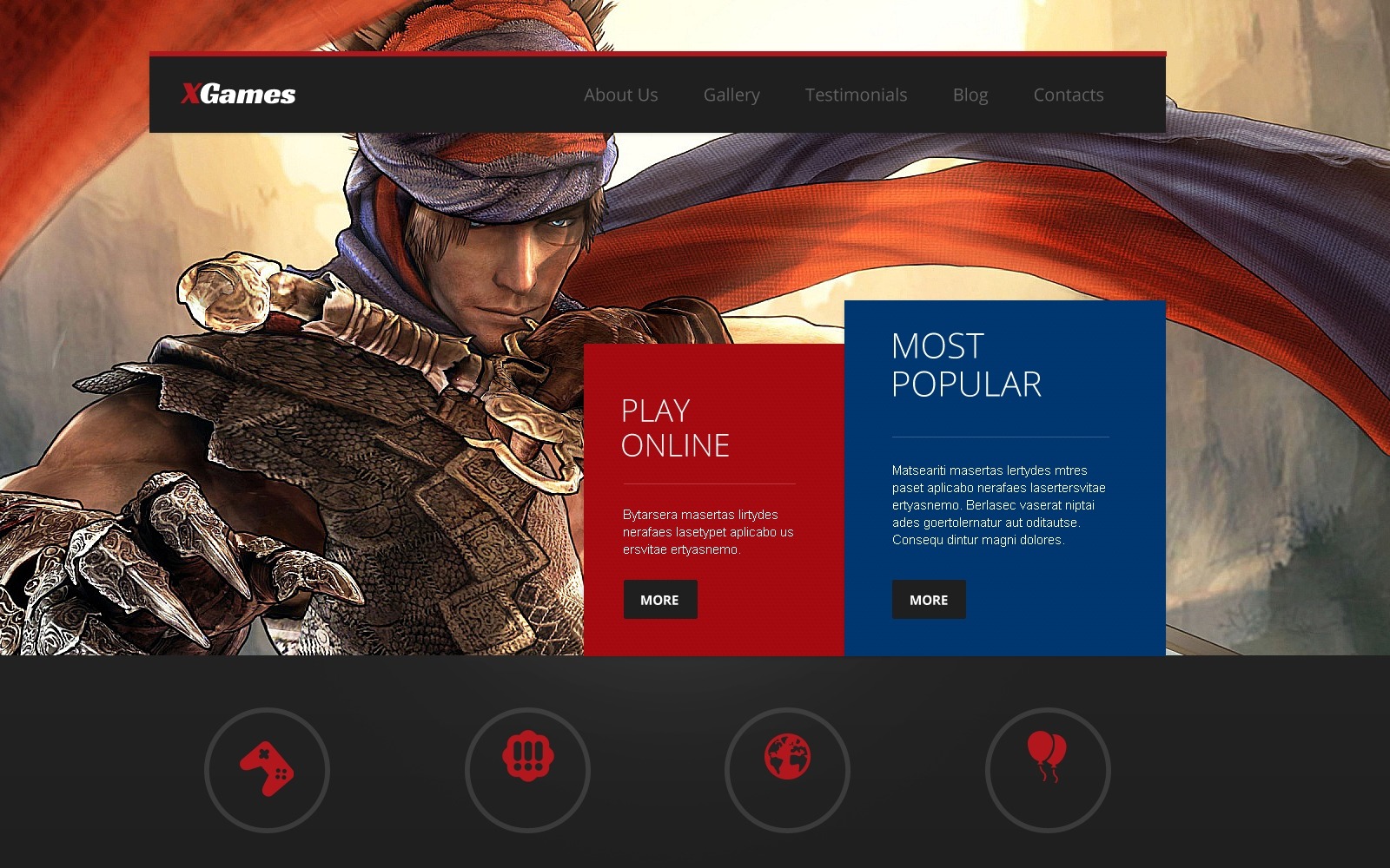 Games Responsive WordPress Theme #49627 - TemplateMonster