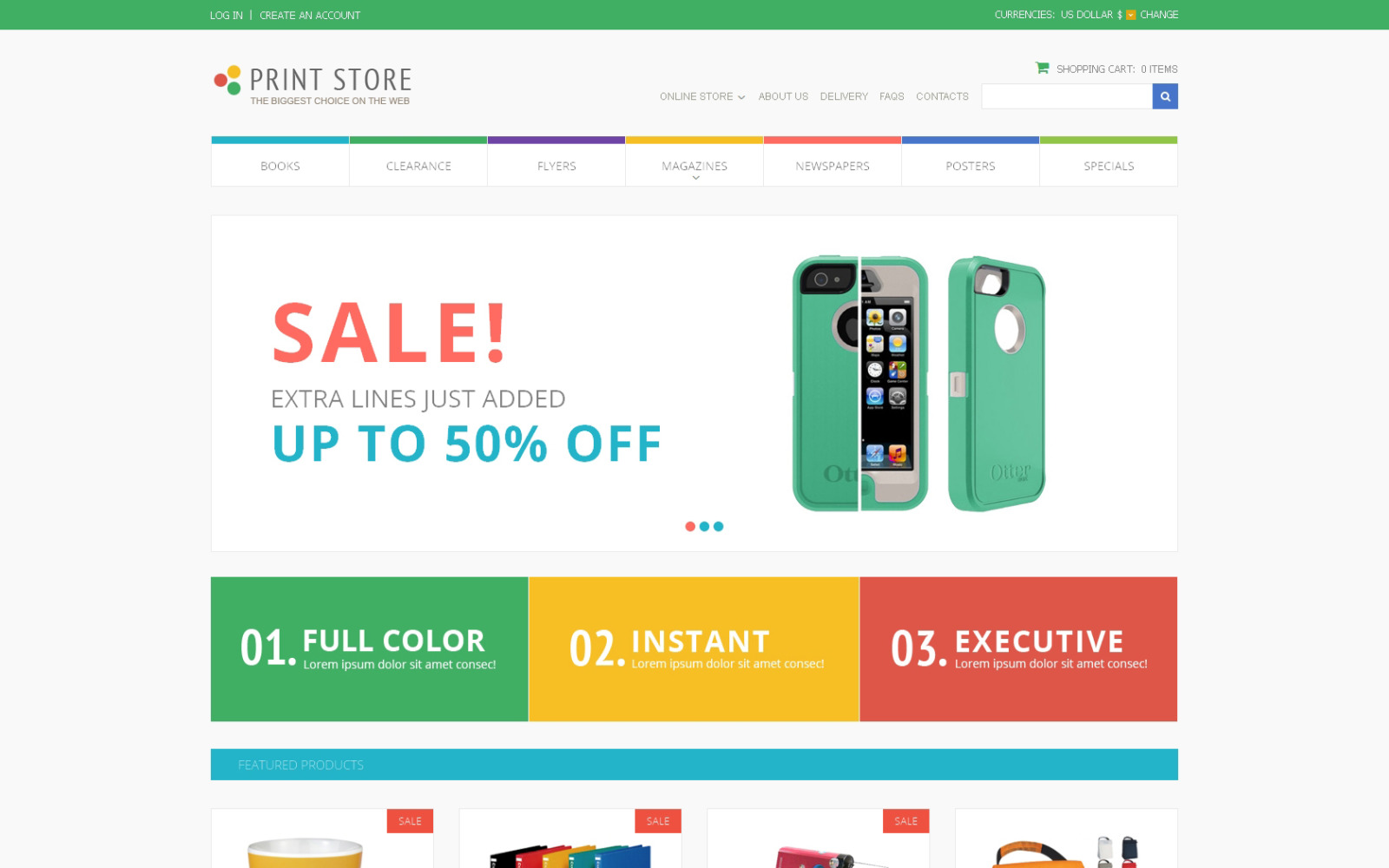 Print Store VirtueMart Template #49648 - TemplateMonster