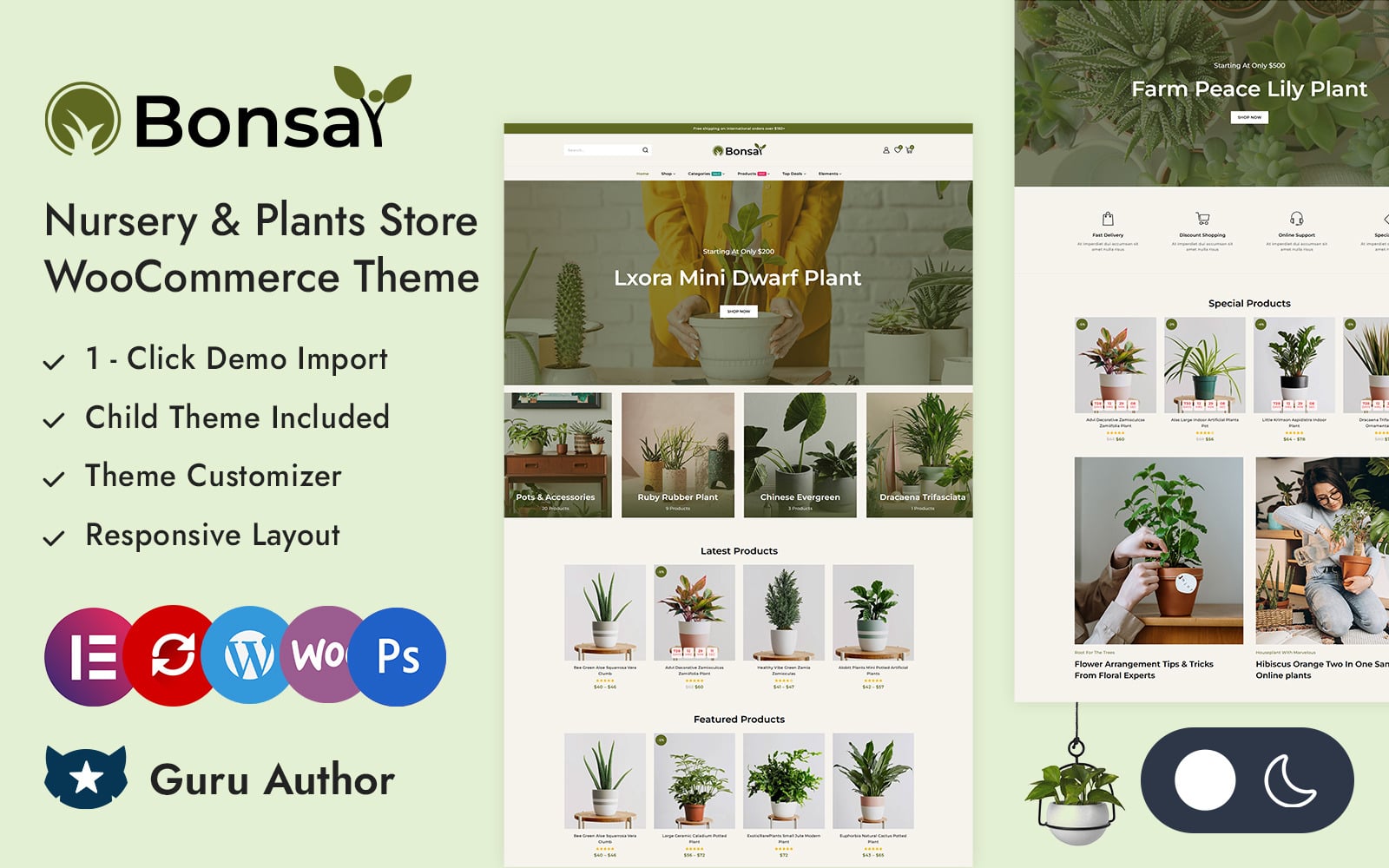 Bonsai - Gardening & Plants Store Elementor WooCommerce Responsive Theme