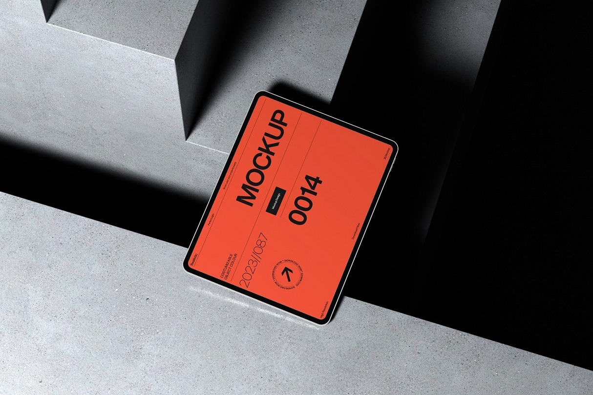 Modern Floating Tablet Mockup Scene #504856 - TemplateMonster