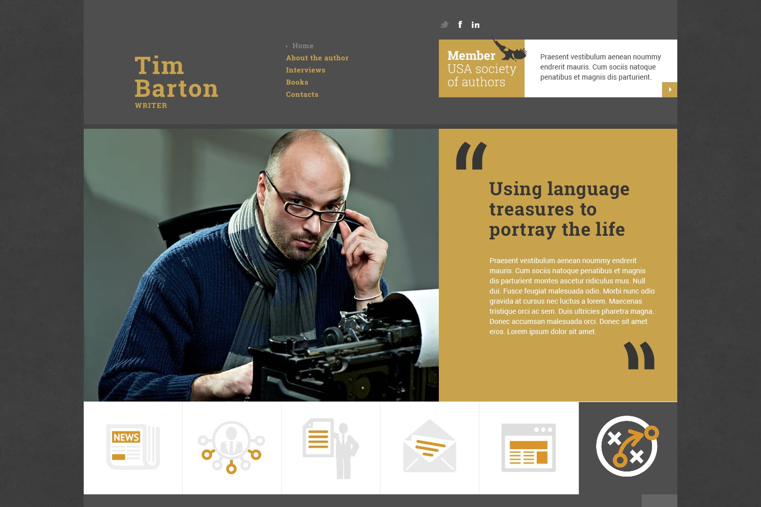 Personal Page Responsive Website Template - TemplateMonster