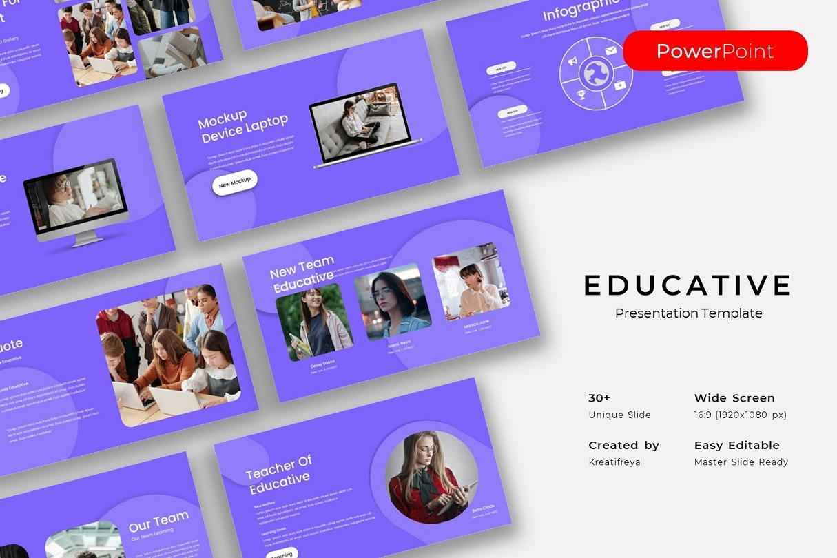 Educative – Education PowerPoint Template - TemplateMonster