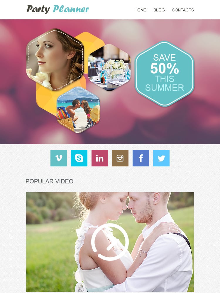 Event Planner Responsive Newsletter Template