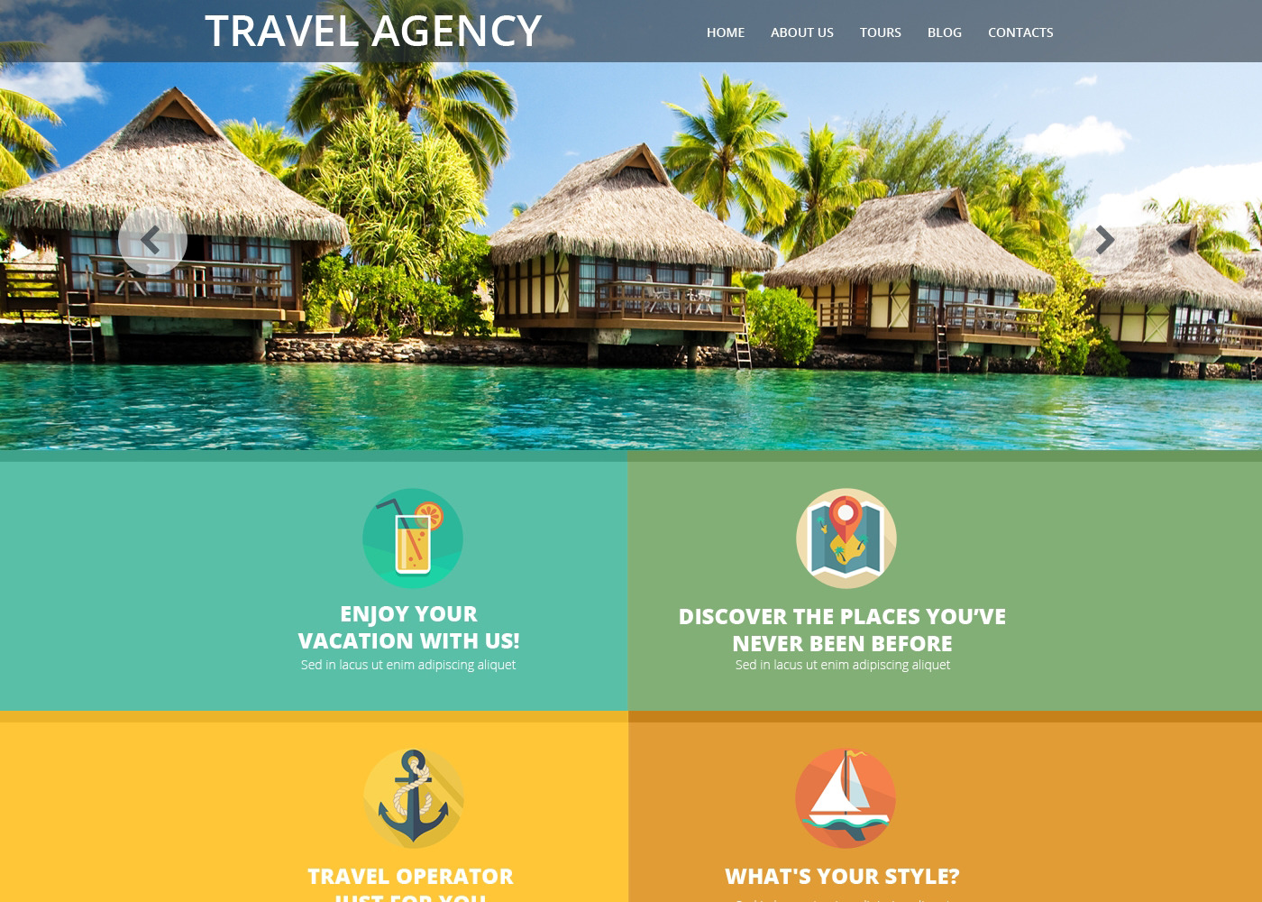 Travel Agency Responsive Website Template - TemplateMonster