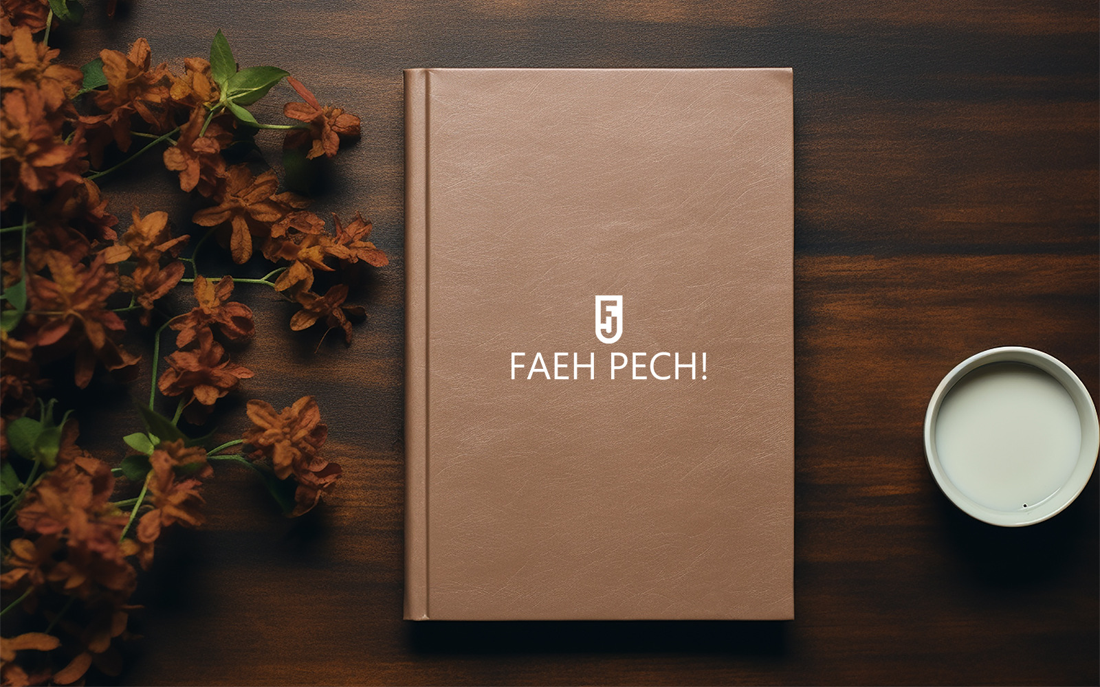 Leather notebook logo mockup | notebook logo mockup | notebook mockup