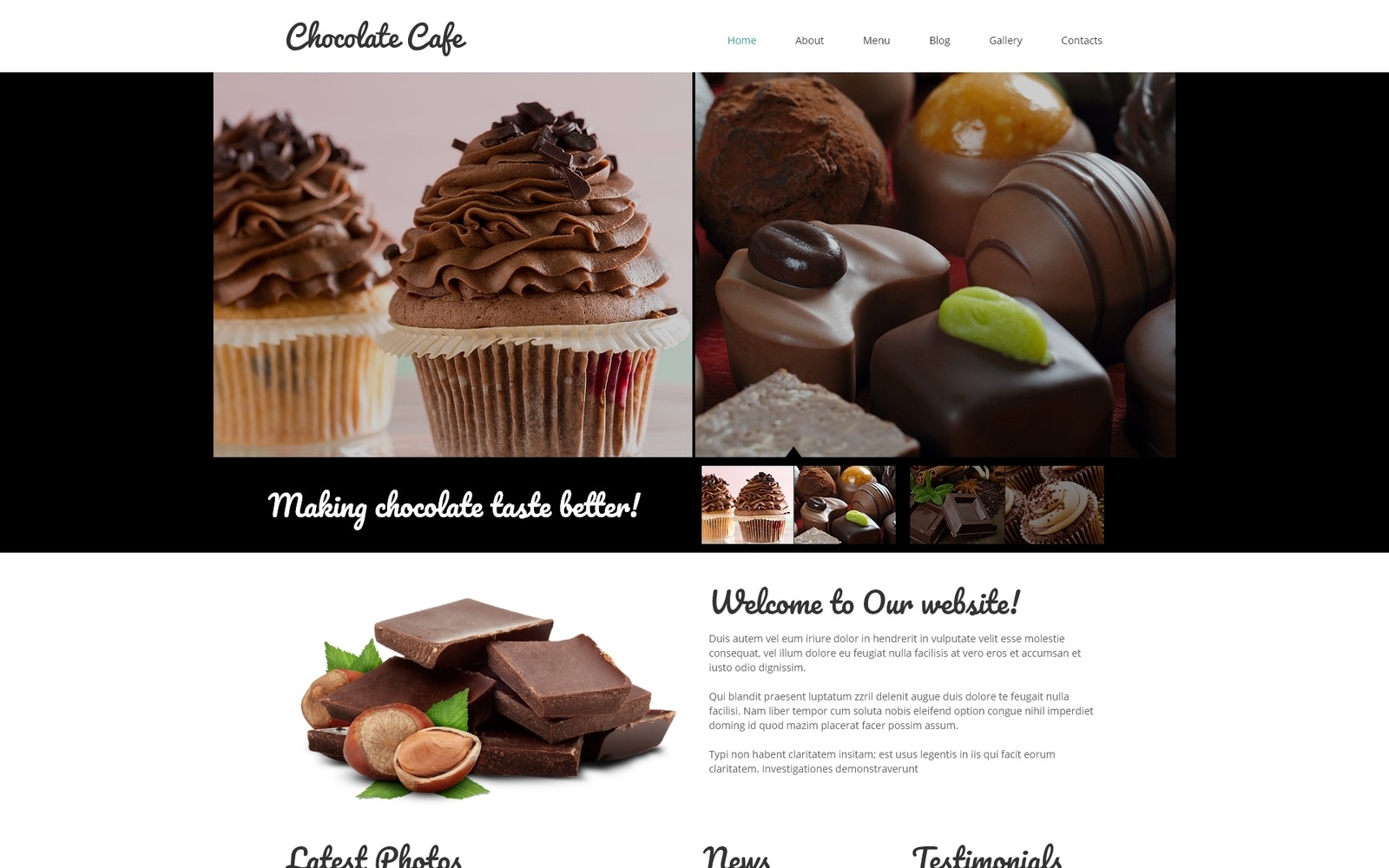 Cafe Responsive Joomla Template #51114 - TemplateMonster
