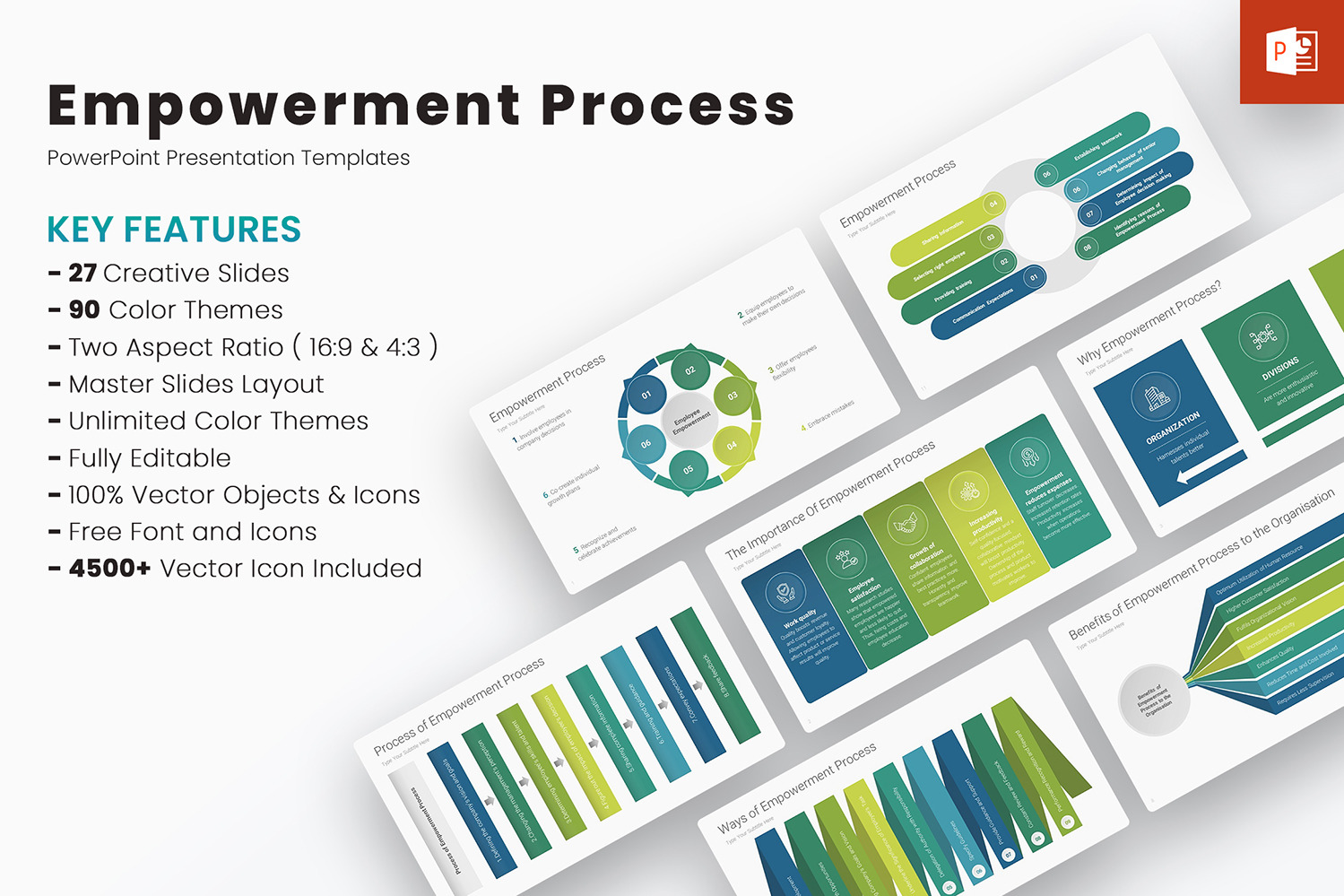 Empowerment Process PowerPoint Templates - TemplateMonster