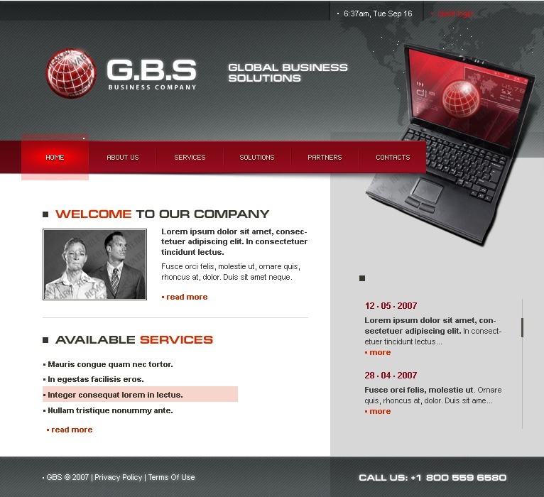 Free XML Flash Site Templates XML Flash Flash Template