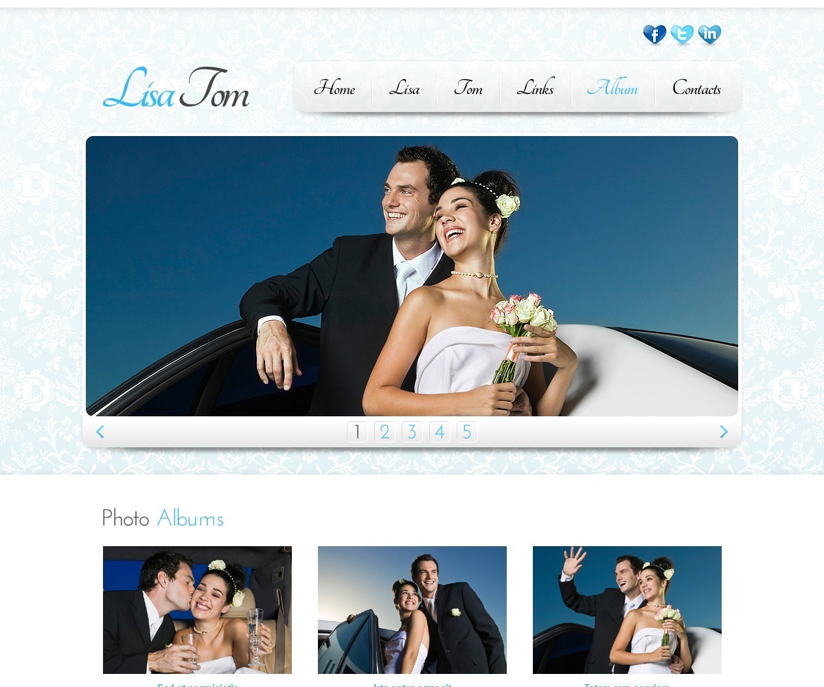 Modèle de site Web gratuit - Modèle de site Web de style épuré