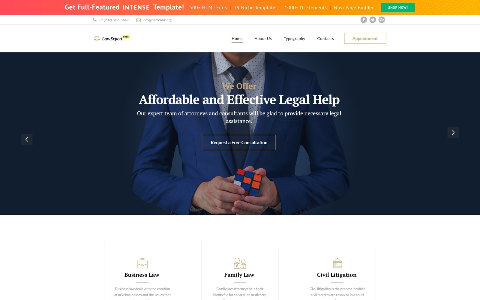 Kostenlose Responsive JavaScript-Animationsvorlage Website-Vorlage