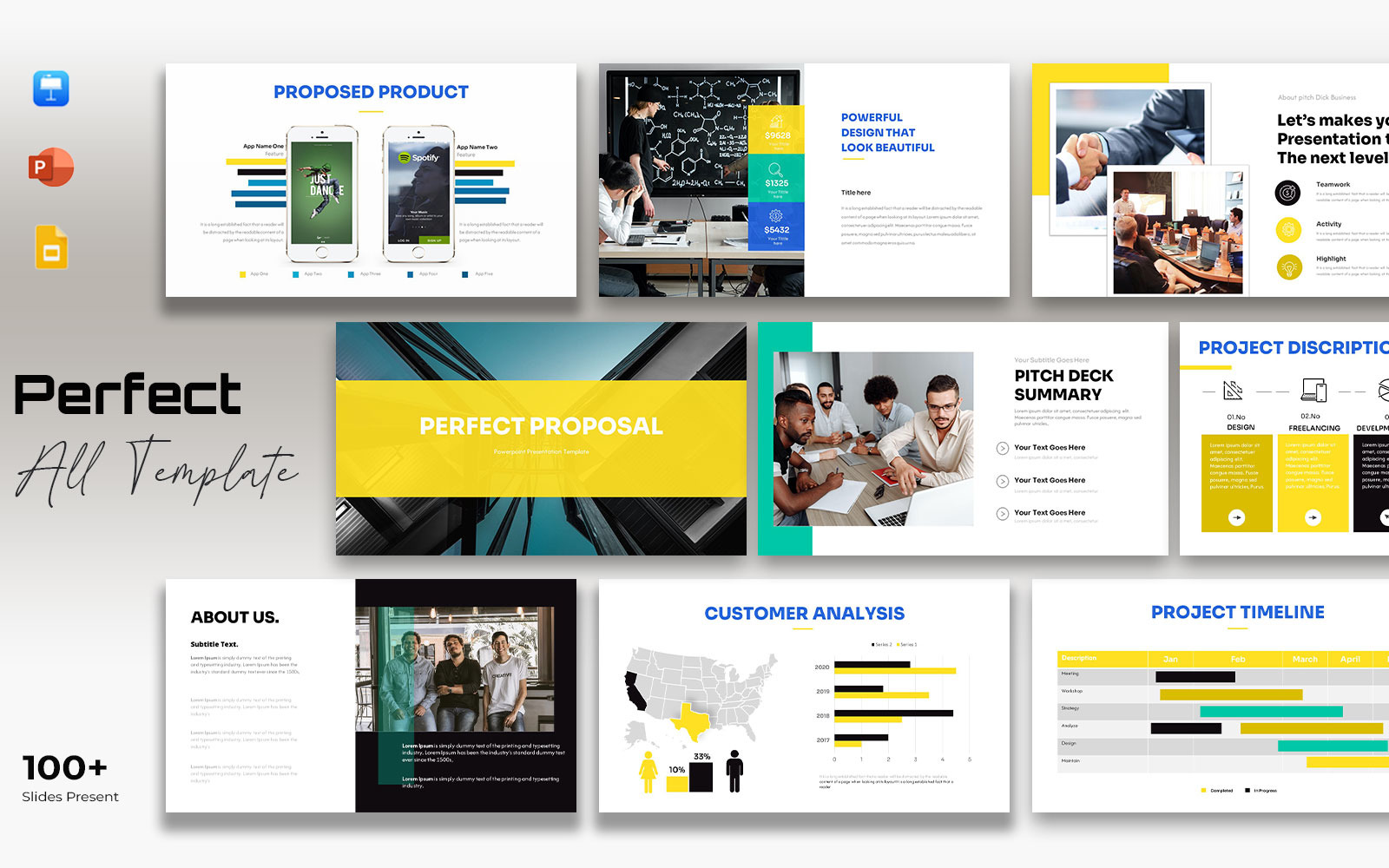 Perfect Proposal PowerPoint Bundle Template - TemplateMonster
