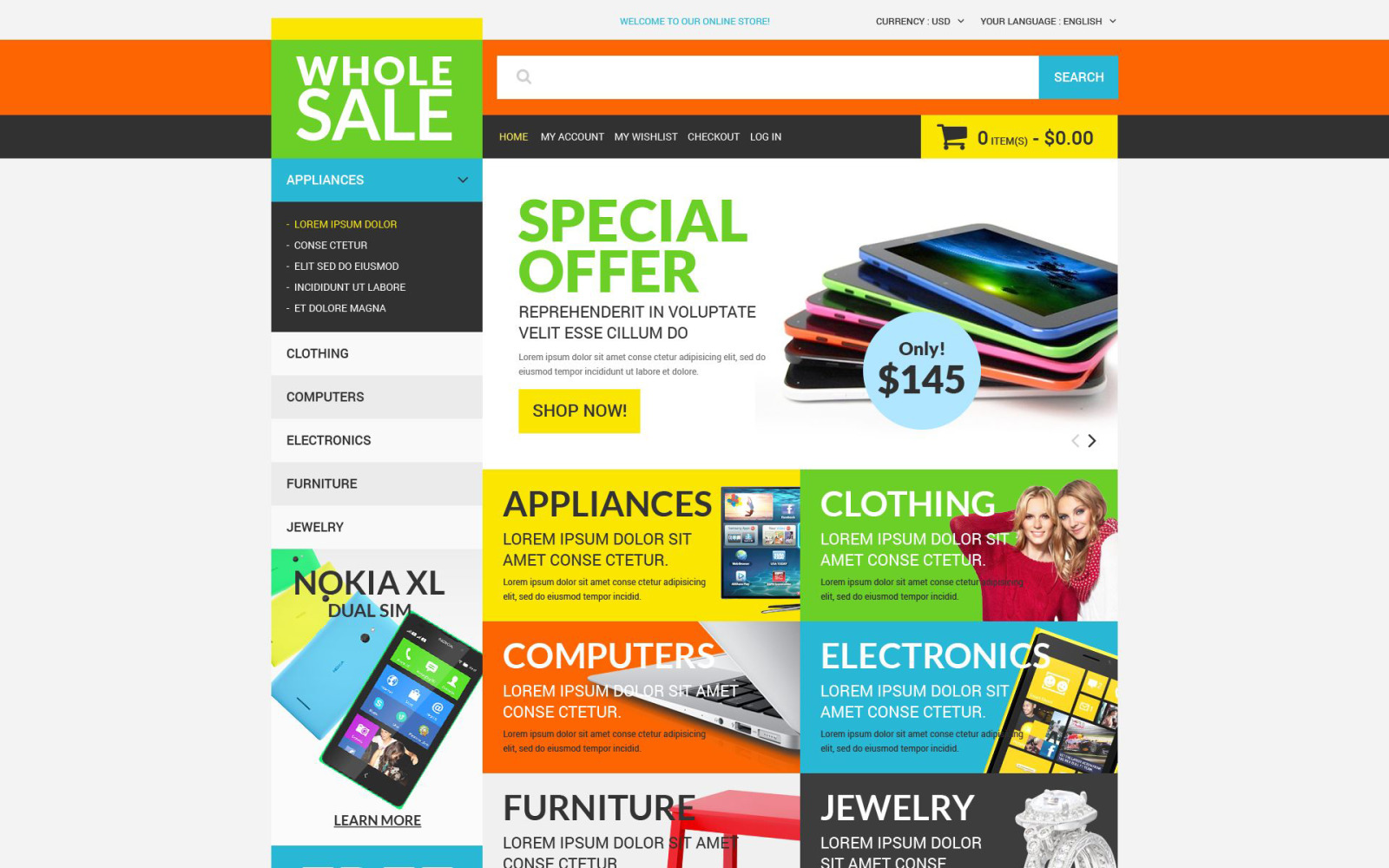 Wholesale Store Magento Theme #51848 - TemplateMonster
